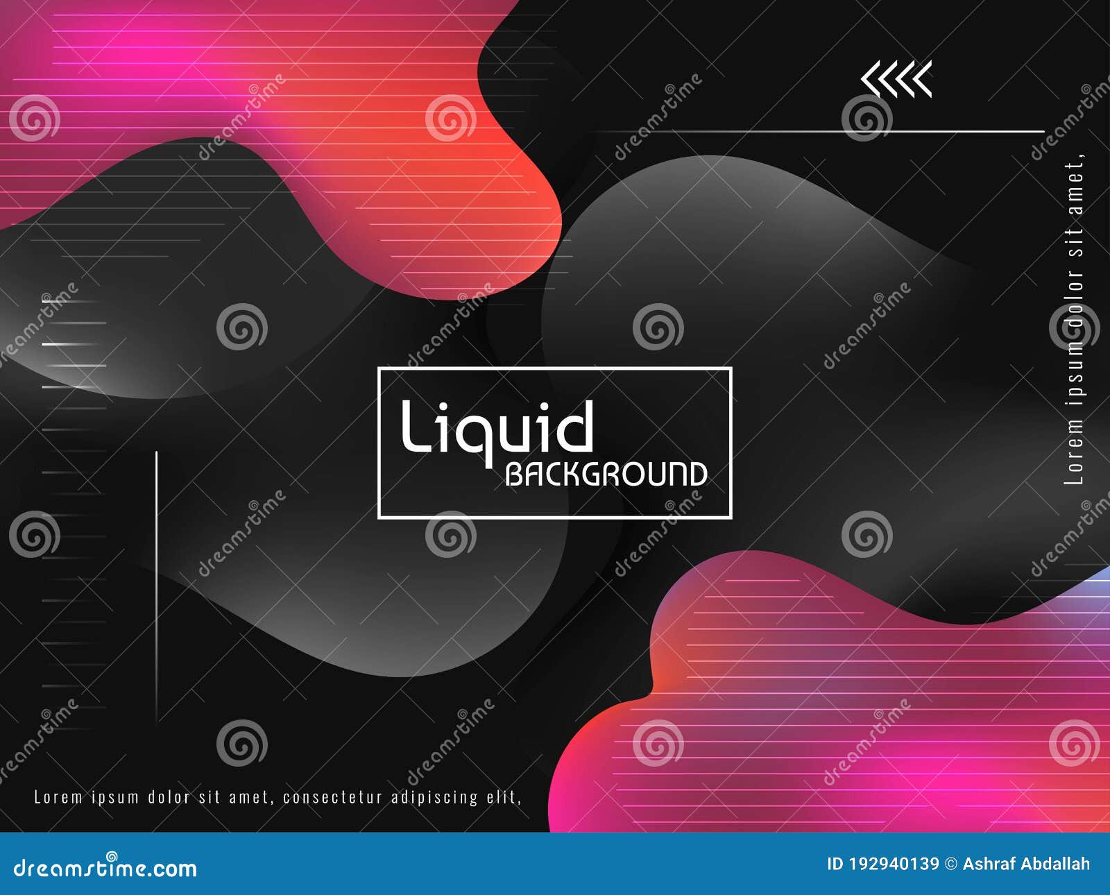 Abstract Colorful Liquid Flow Background Stock Vector - Illustration of ...