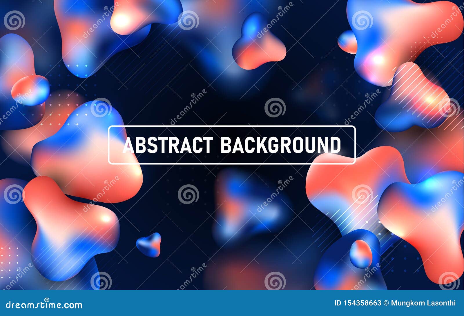 Abstract Colorful Liquid Fluid Composition with Trendy Design. Vector ...