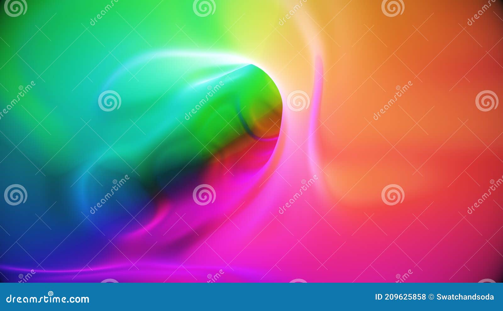 Abstract Colorful Liquid Gradient Swirl Background Stock Illustration ...