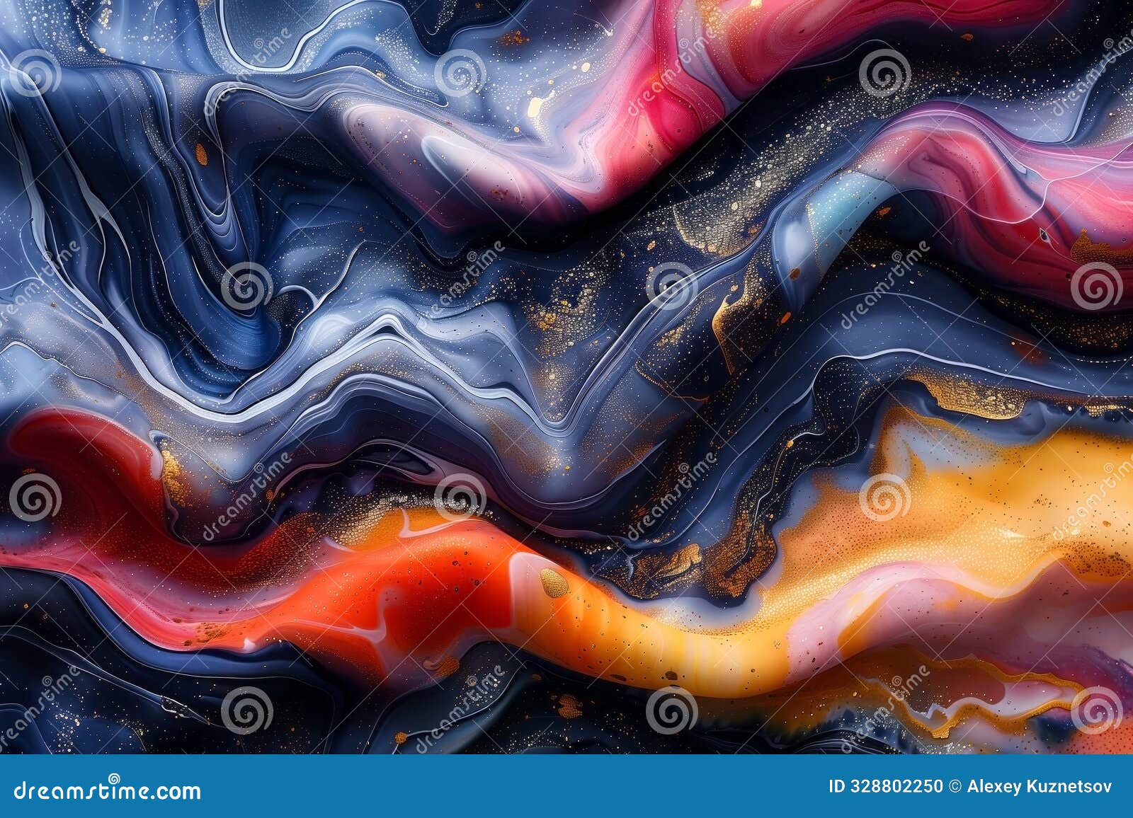 Colorful 3D Liquid Explosion Bold Splashes Blue Yellow Pink Purple ...