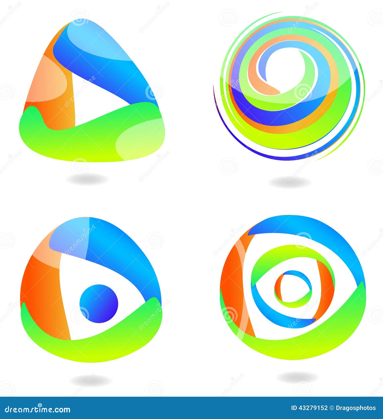 Abstract colorful logo stock illustration. Illustration of orange ...