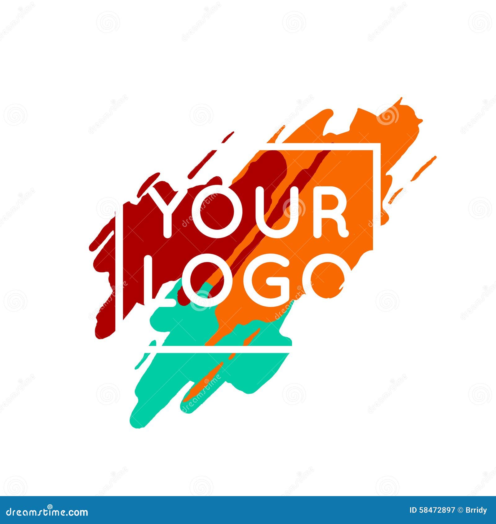 Abstract Colorful Logo Template Concept Stock Vector - Illustration of ...