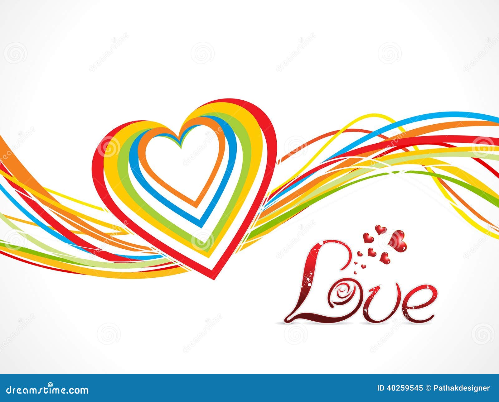 Love Wave Logo Design Brand Identity Logos Designs Vector Illustration ...