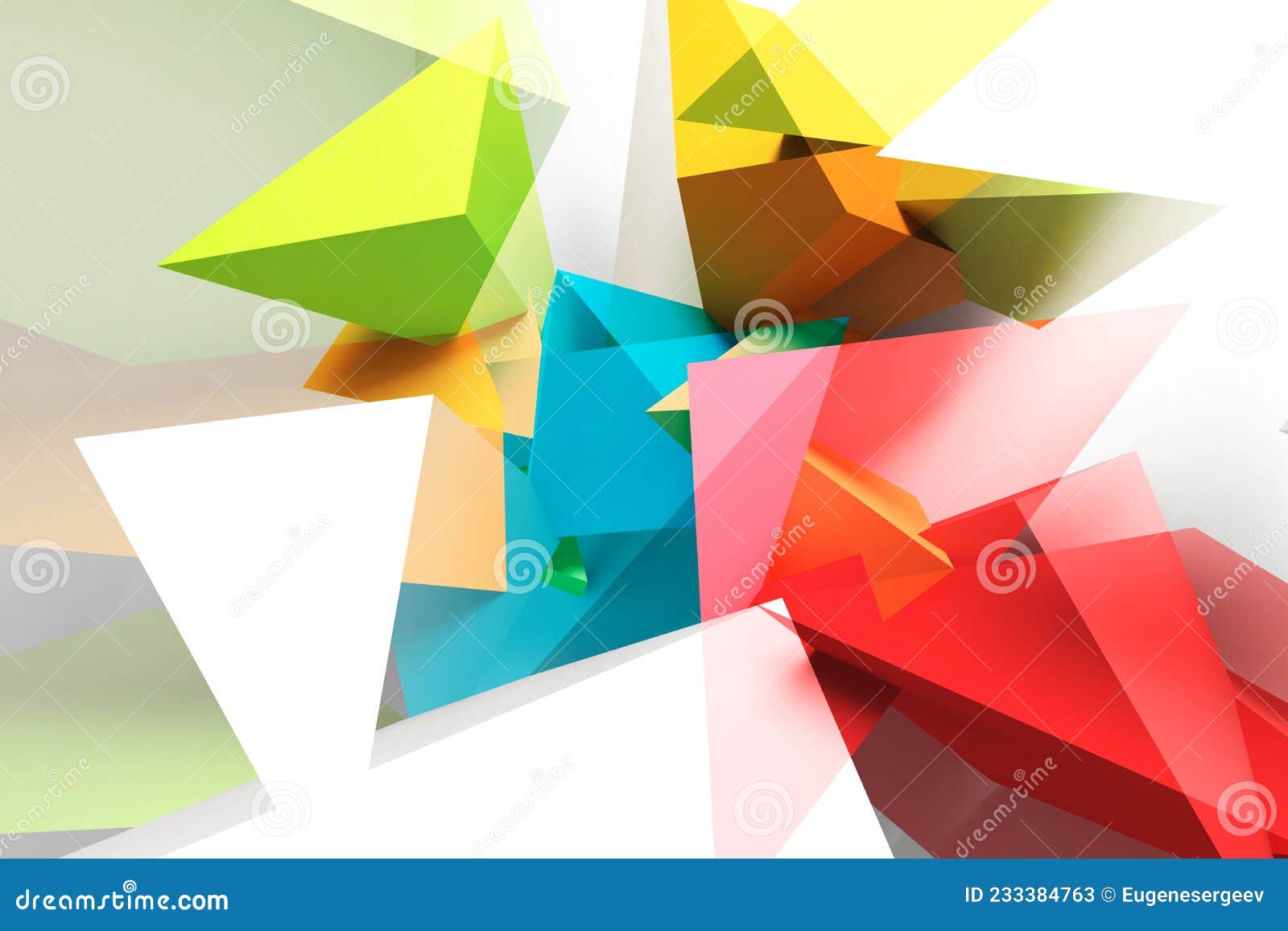Abstract Colorful Low Poly Background, Digital Graphic Design 3d Stock ...