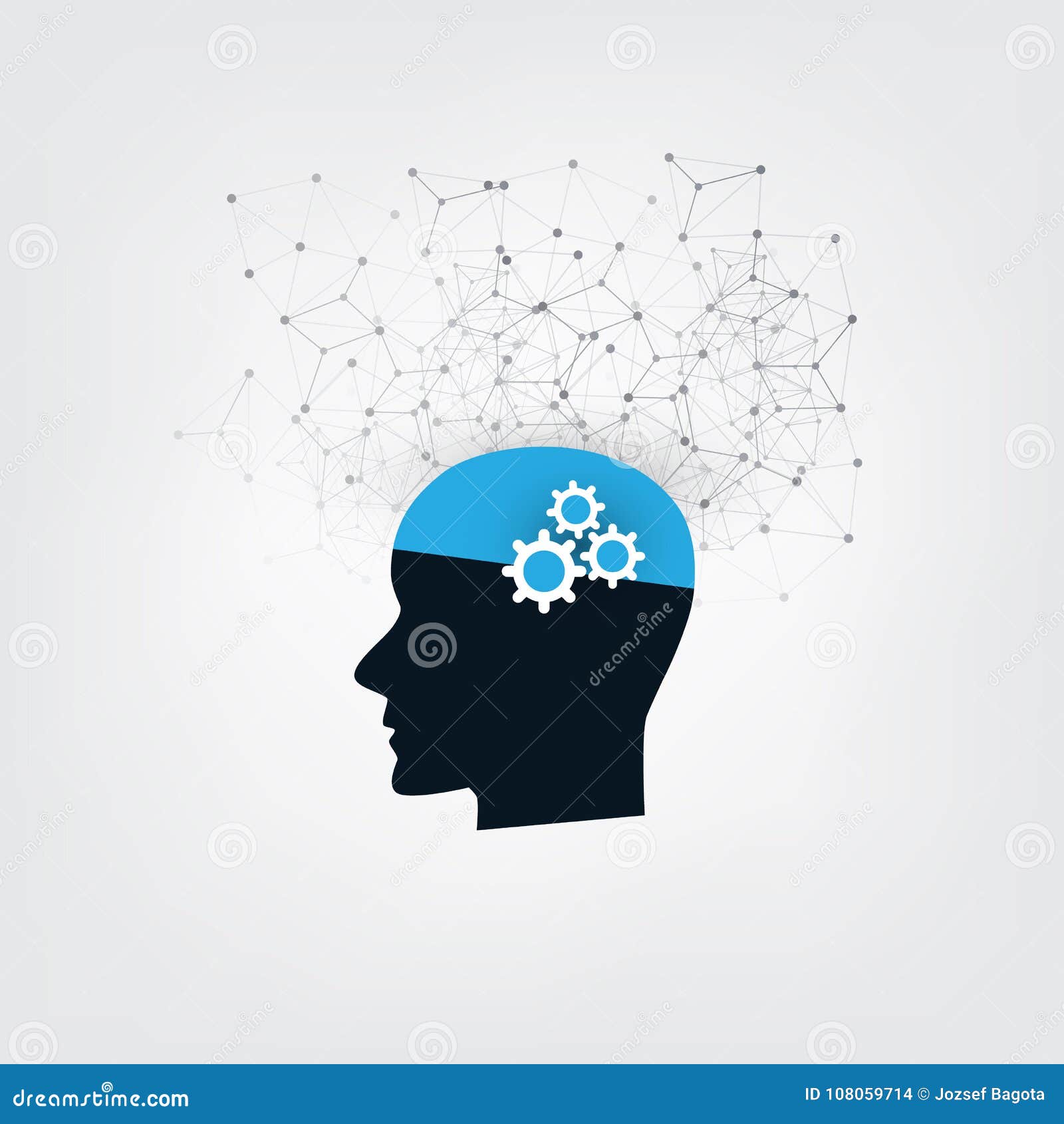 Machine Learning, Artificial Intelligence and Networks Design Concept ...