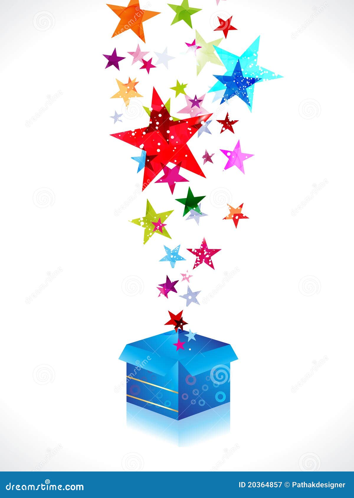 Abstract Colorful Magic Box Stock Vector - Illustration of magic, gift ...