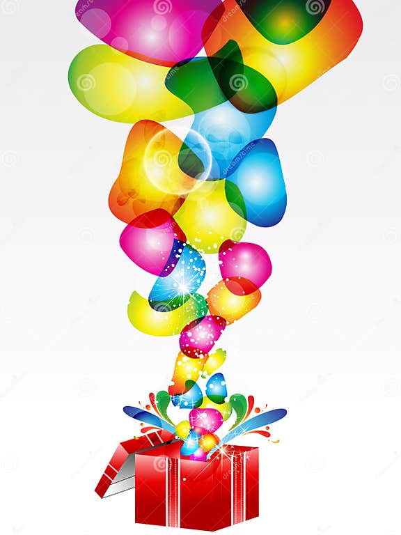 Abstract Colorful Magic Box Stock Vector - Illustration of anniversary ...