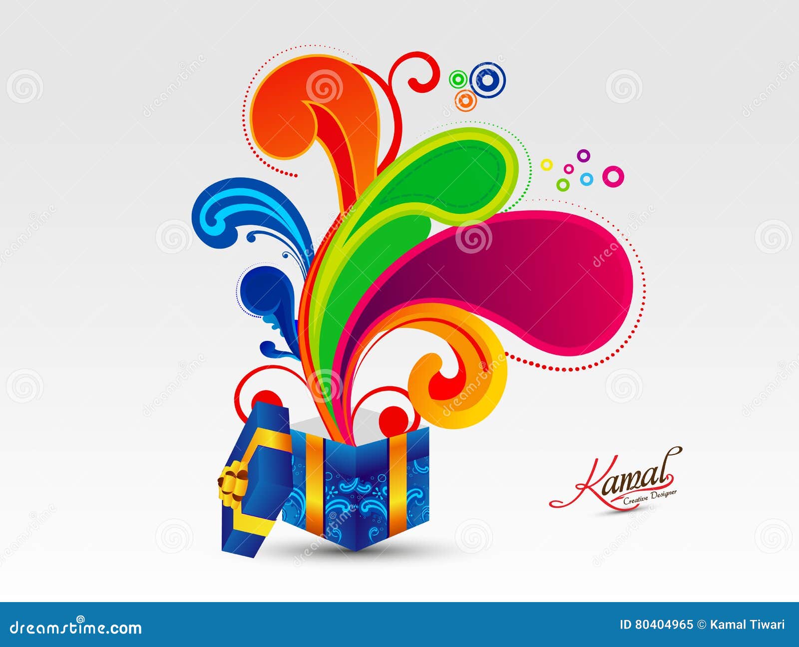 Abstract Colorful Magic Box Explode Vector Illustration Stock Vector ...