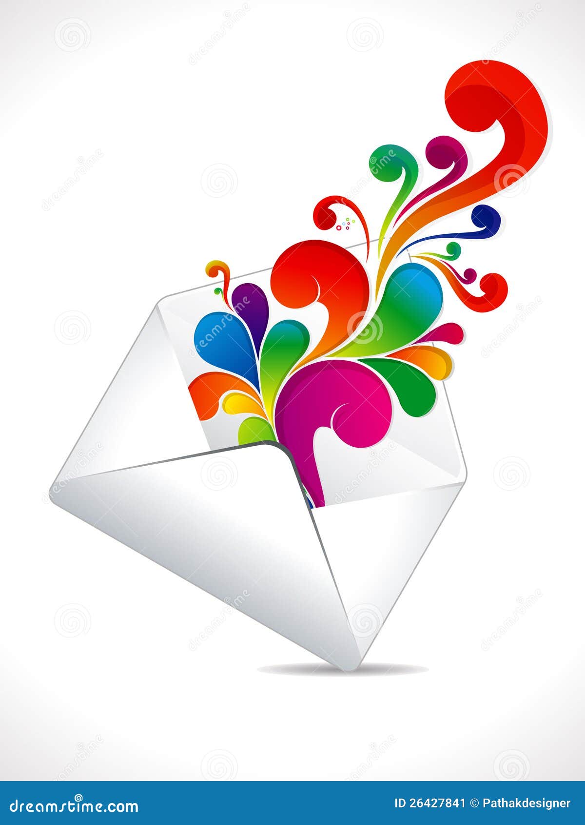 Abstract Colorful Mail Explode Stock Vector - Illustration of mail ...