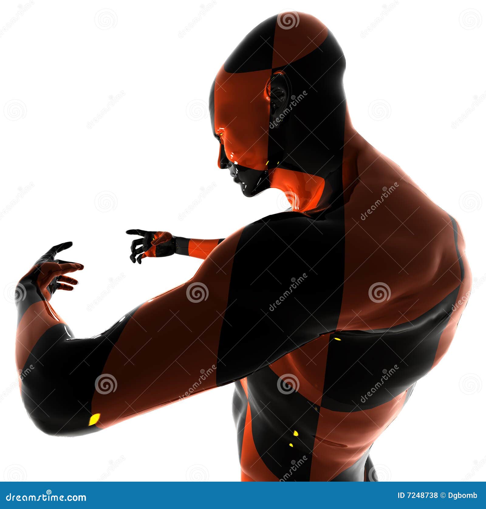 Abstract colorful man stock illustration. Illustration of face - 7248738