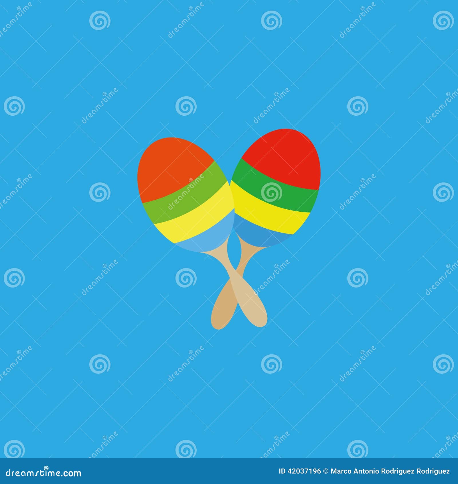 Abstract Colorful Maracas Isolated on Color Background Editorial Photo ...