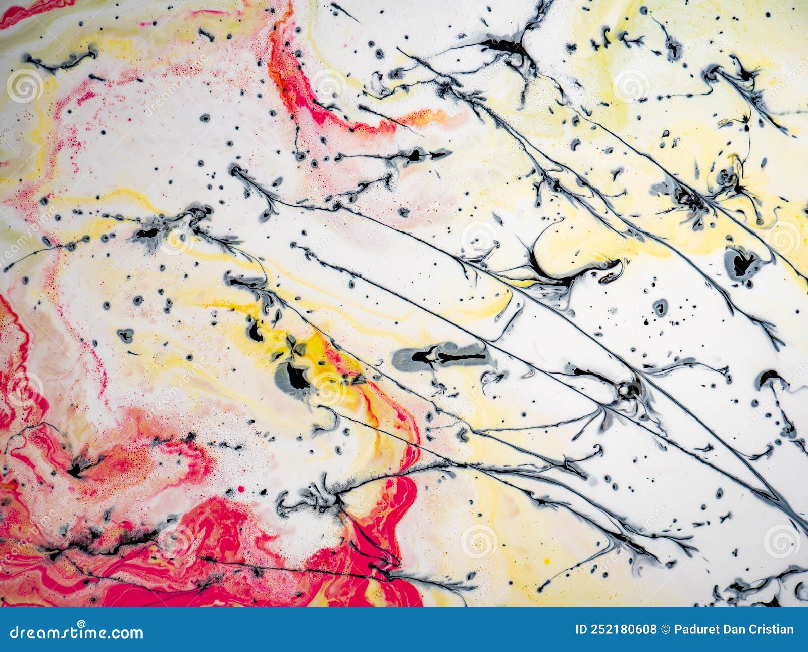 Abstract Colorful Marble Forms for Creative Designs Made with Liquid ...