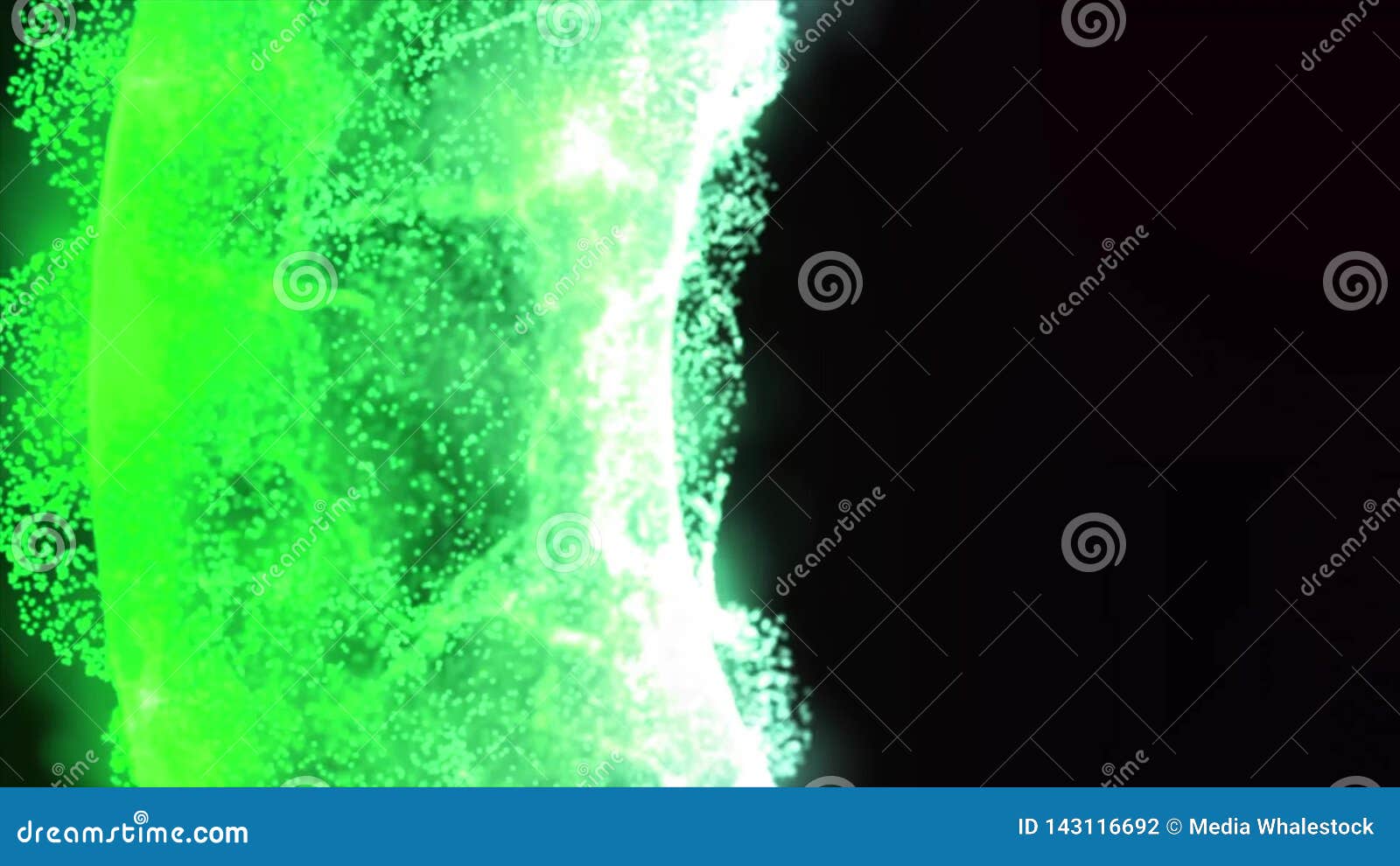 Abstract Colorful Molecular Structure Moving on a Black Background ...