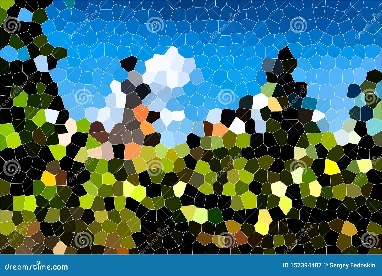 Abstract Colorful Mosaic Pattern Background Stock Illustration ...