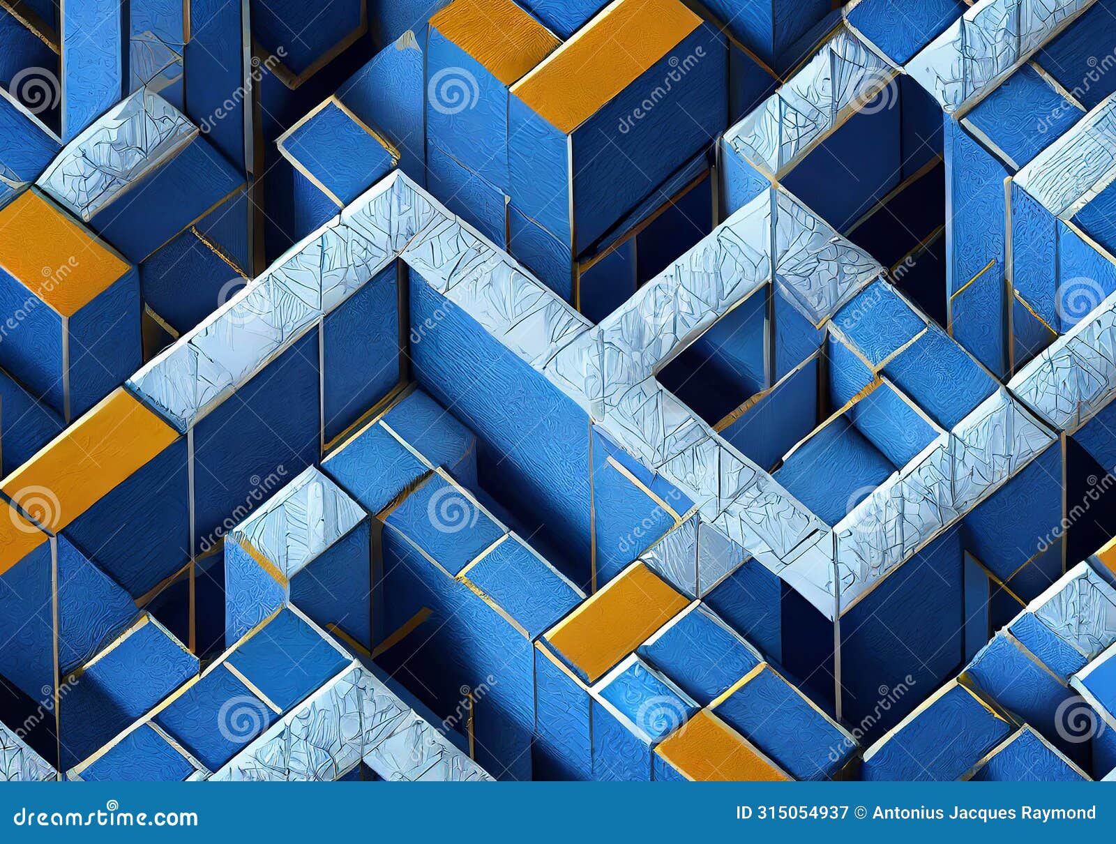Abstract Colorful Mozaic Tile Dominated with Blue Color Realistic ...