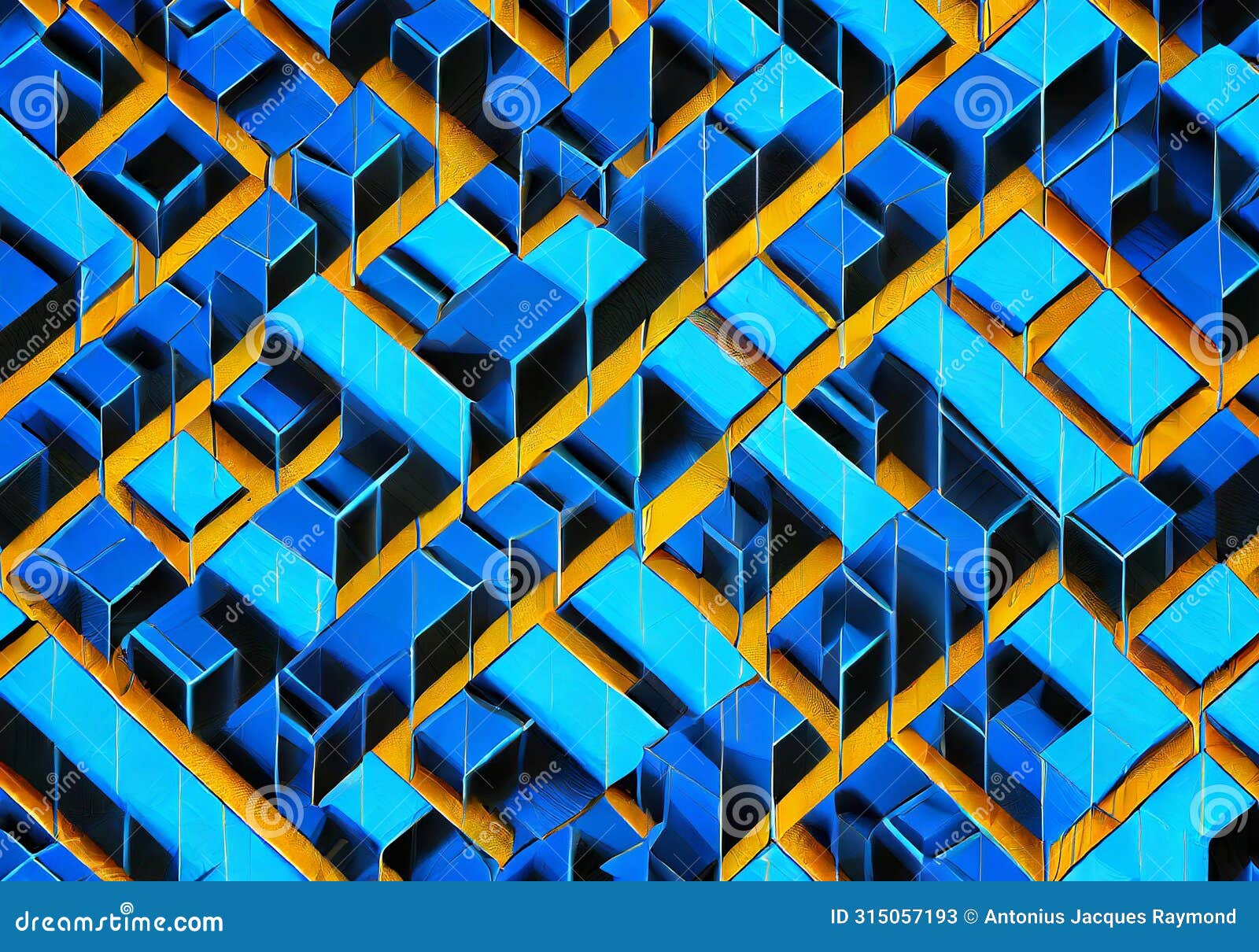 Abstract Colorful Mozaic Tile Dominated with Blue Color Realistic ...