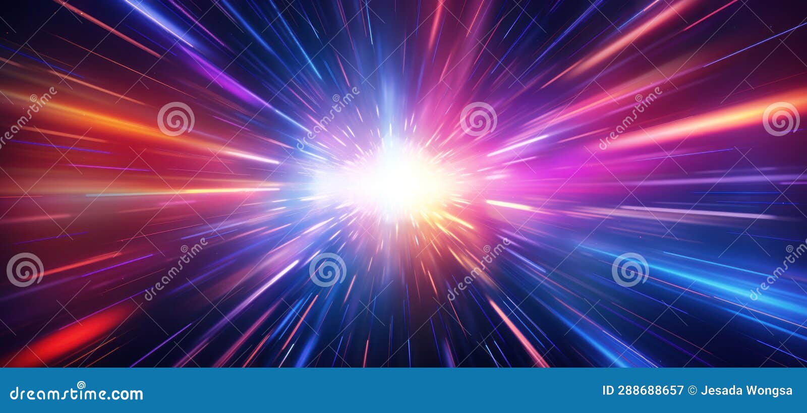 Abstract Colorful Multicolor Light Speed, Hyperspace Background ...