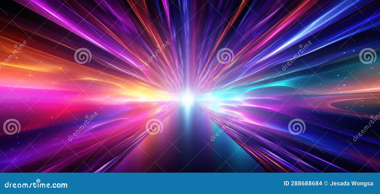 Abstract Colorful Multicolor Light Speed, Hyperspace Background ...