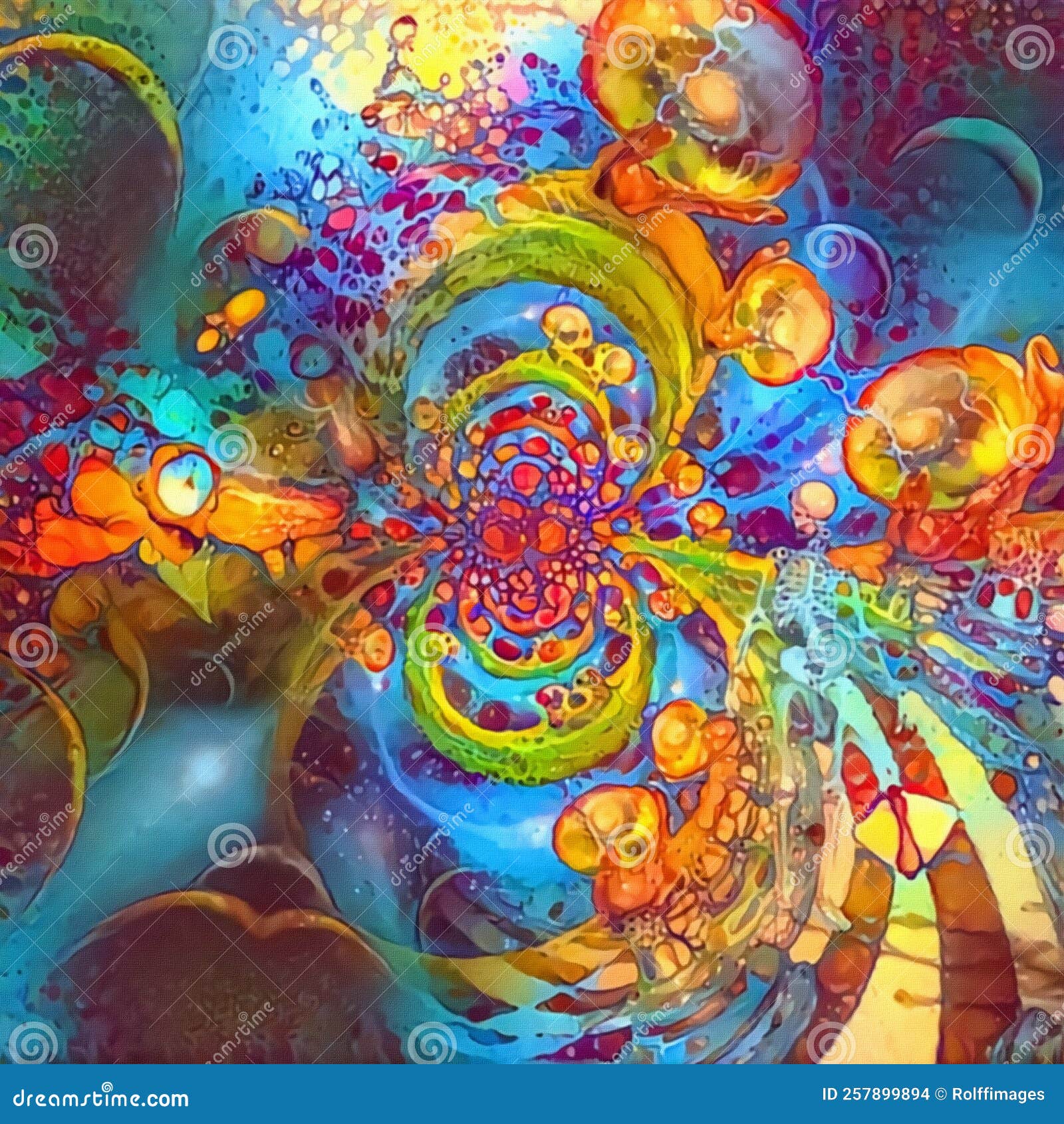 Abstract Colorful Multiverse Stock Illustration - Illustration of ...