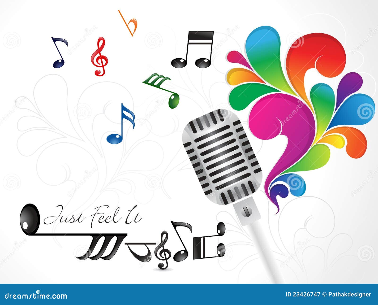 Abstract Colorful Musical Mic Stock Vector - Illustration of electrical ...