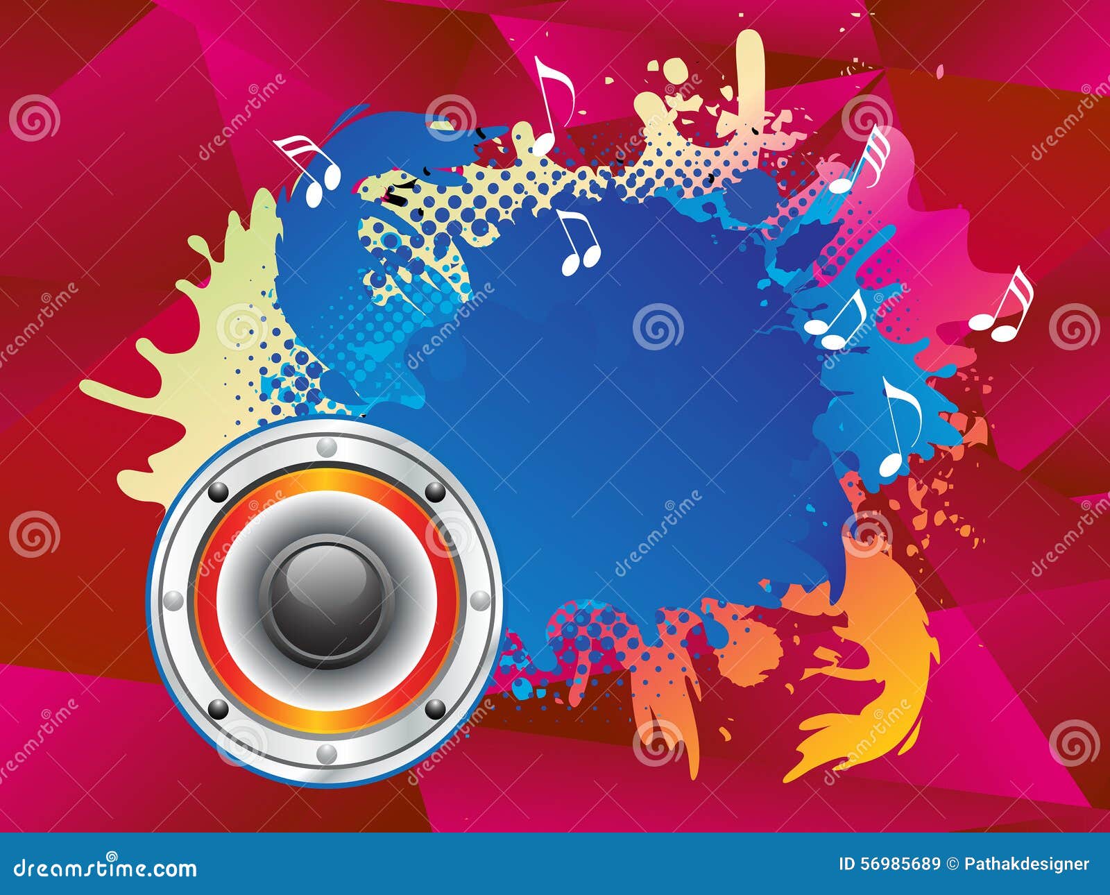 Abstract Colorful Musical Sound Explode Stock Vector - Illustration of ...