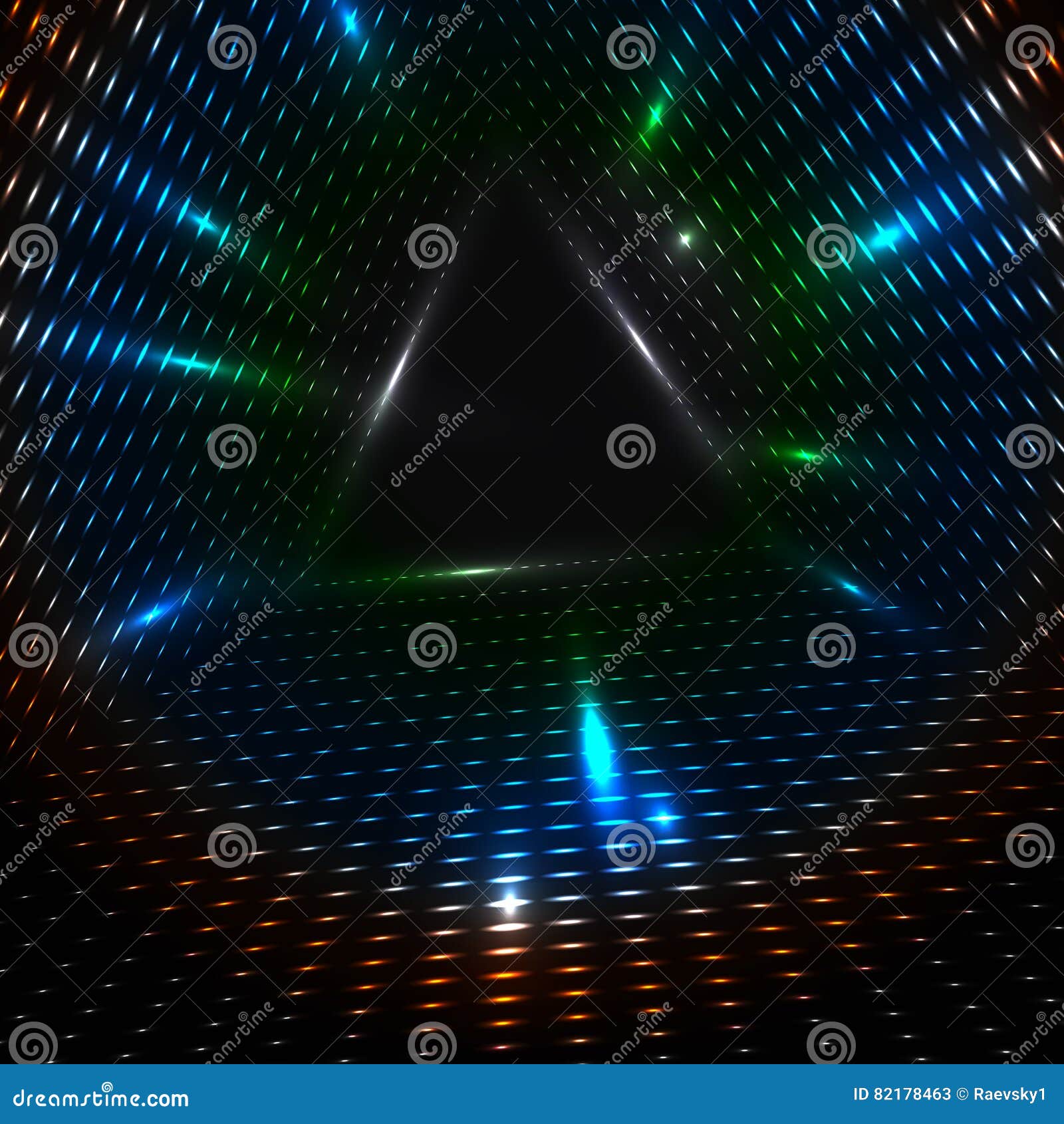 Abstract Colorful Neon Dots, Dotted Technology Background. Glowing ...