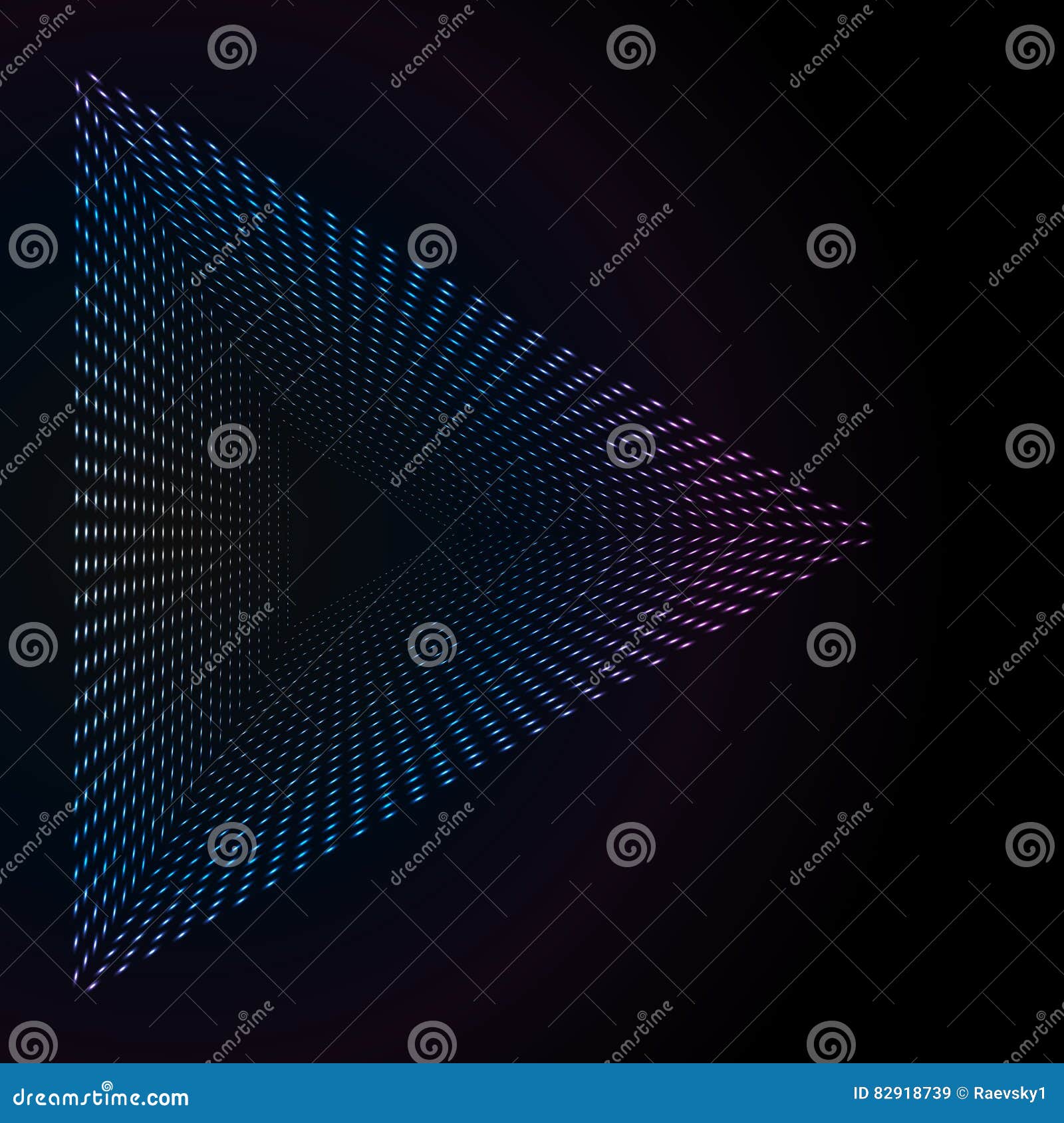 Abstract Colorful Neon Dots, Dotted Technology Background. Stock Vector ...