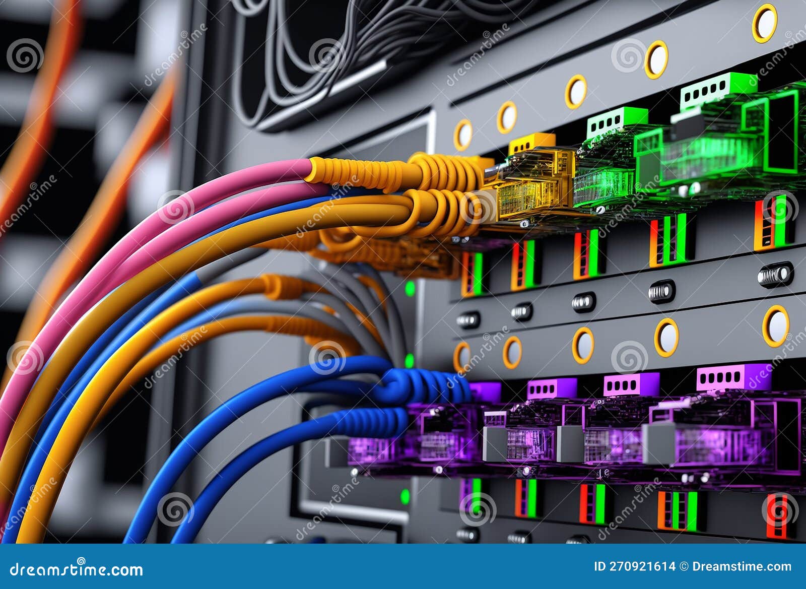 Abstract Colorful Network Panel, Switch and Cable in Data Center ... Abstract Colorful Network Panel, Switch and Cable in Data Center ...
