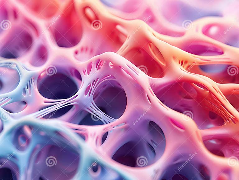 Abstract Colorful Network a Visual Representation of Ideas, Creativity ...