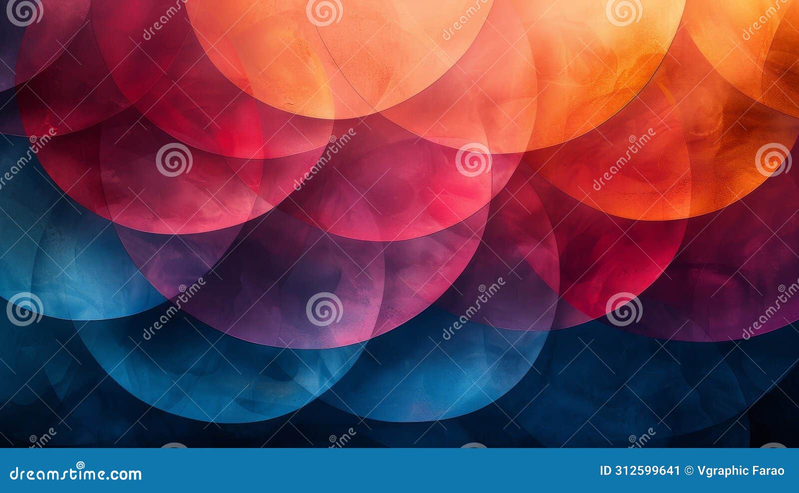 Abstract Colorful Overlapping Circles Background Stock Image - Image of ...
