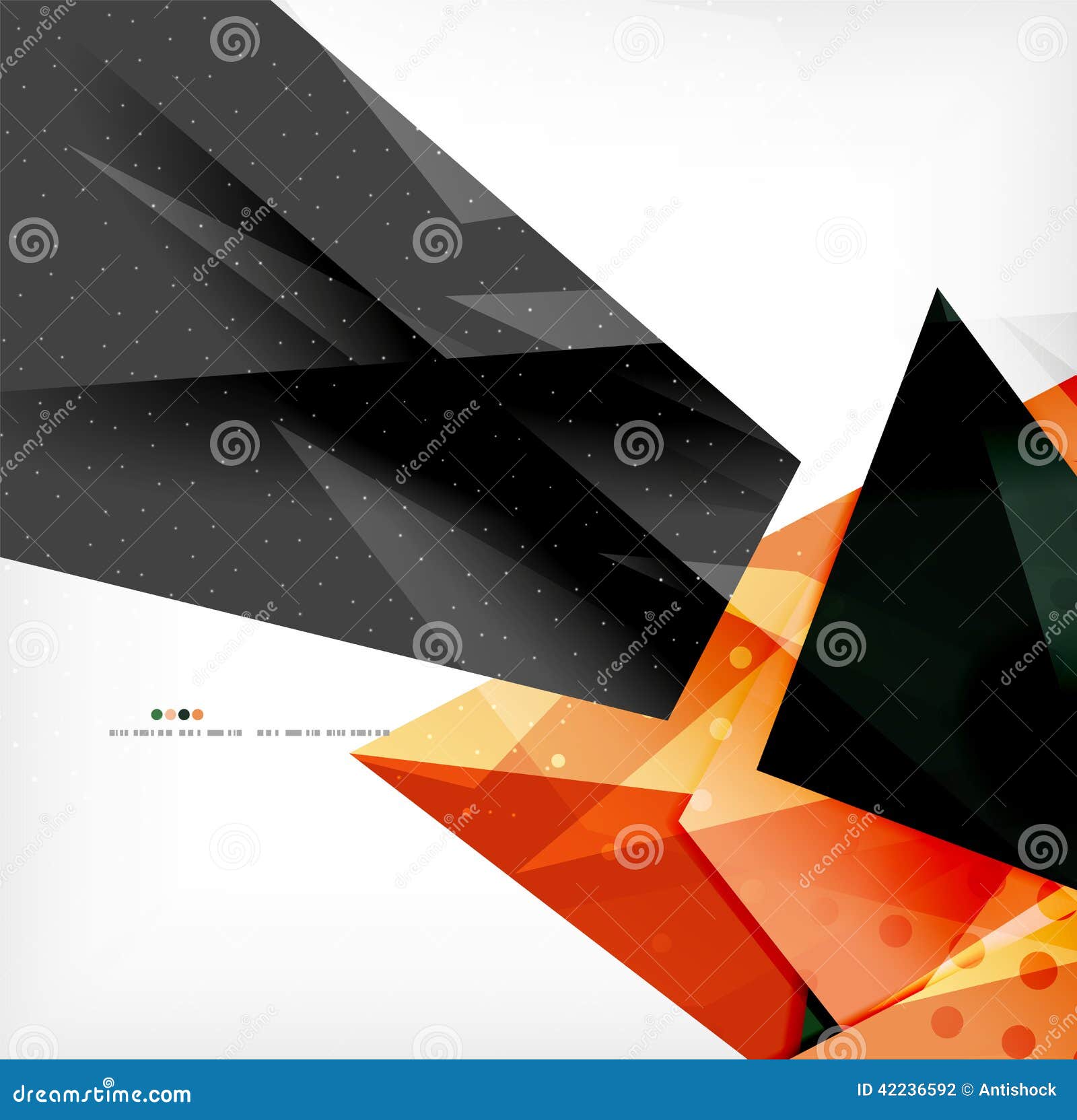 Abstract Colorful Overlapping Composition Stock Vector - Illustration ...