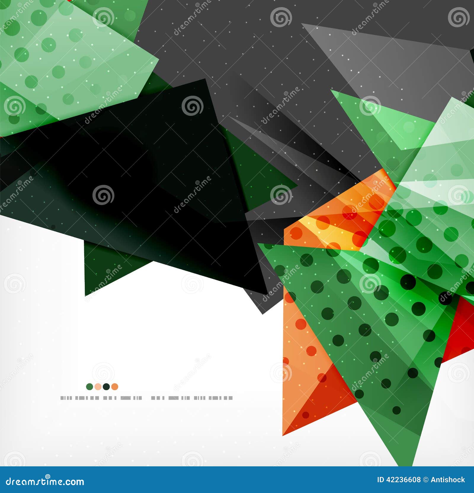 Abstract Colorful Overlapping Composition Stock Vector - Illustration ...
