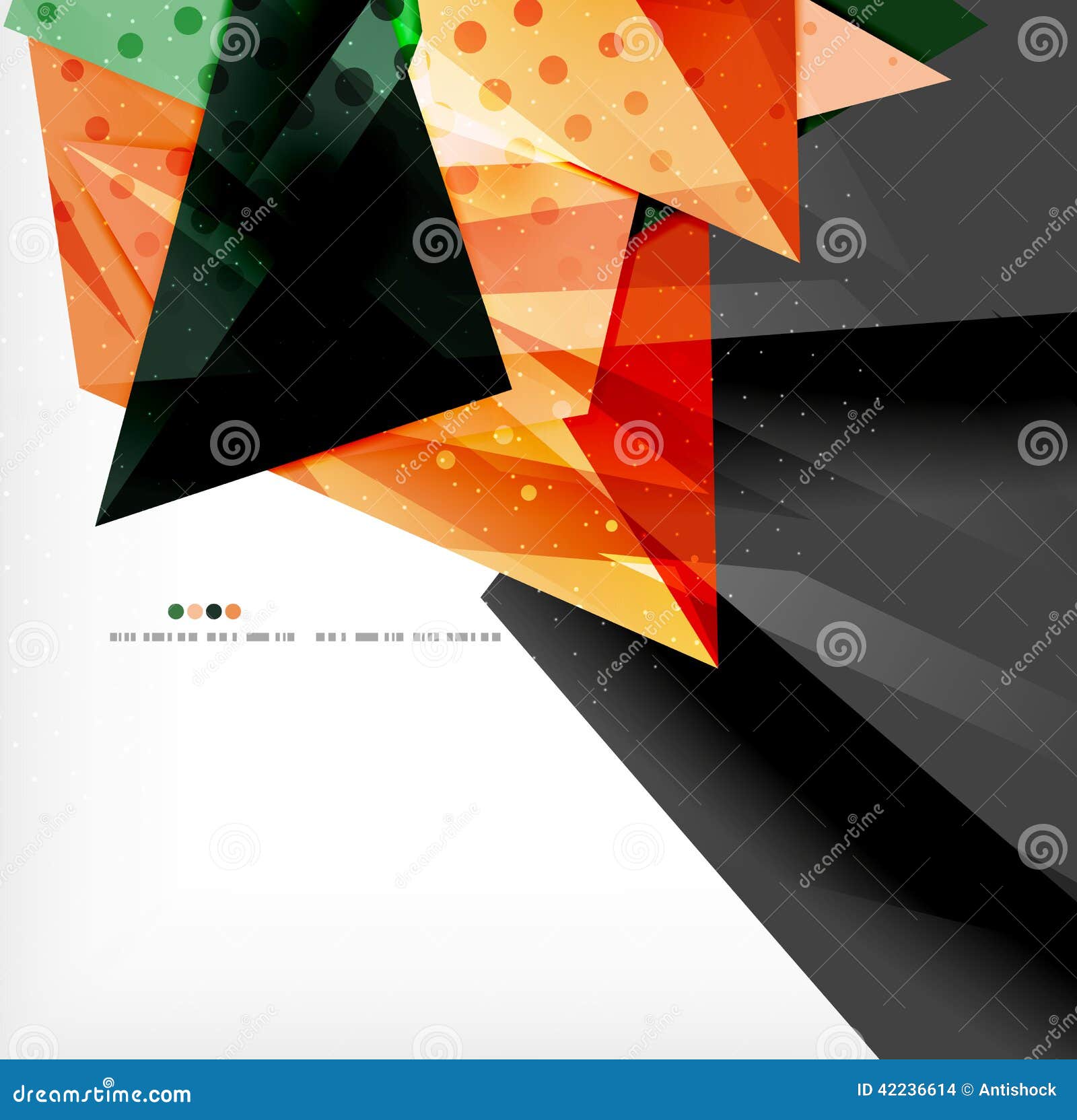 Abstract Colorful Overlapping Composition Stock Vector - Illustration ...