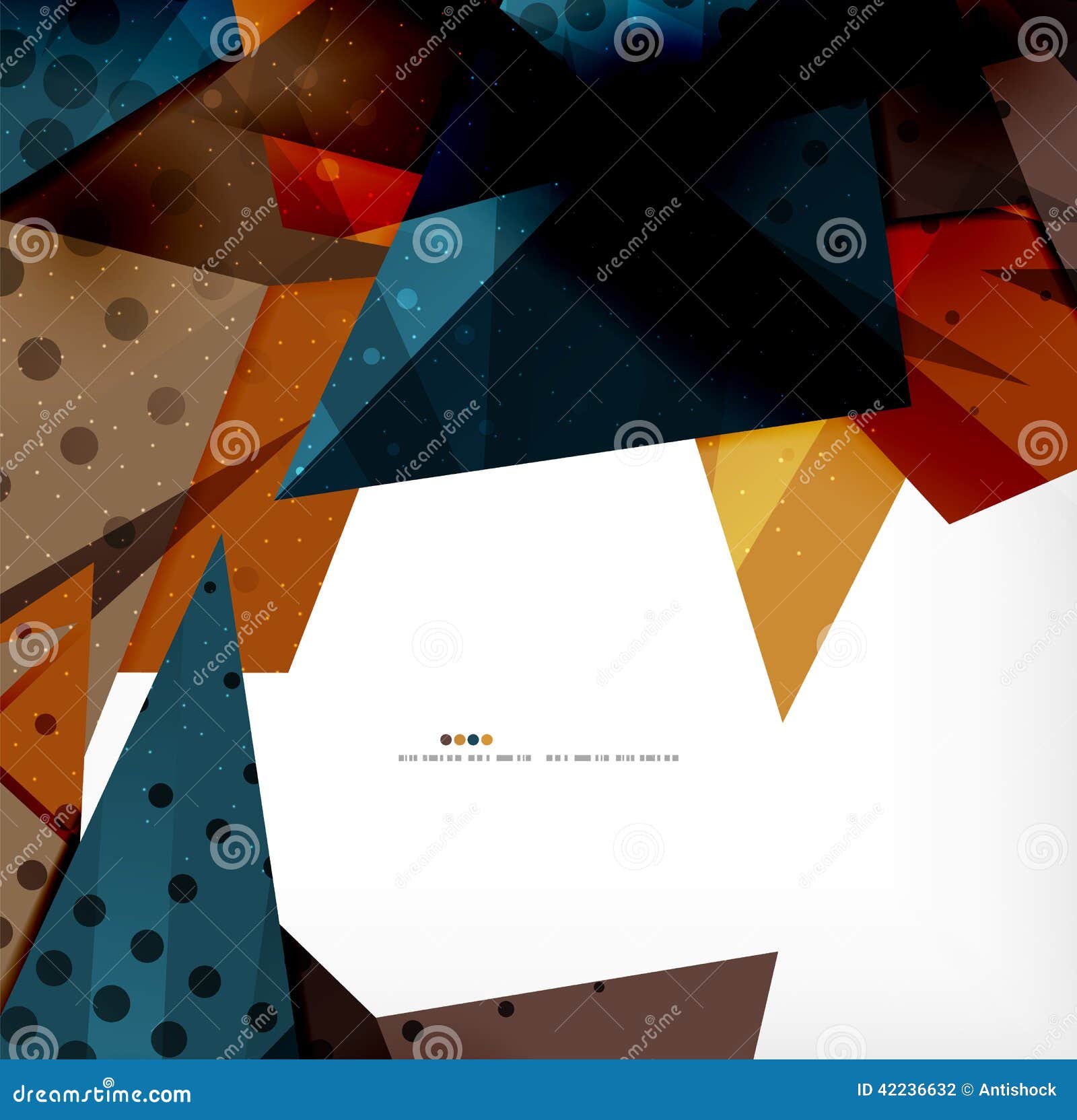 Abstract Colorful Overlapping Composition Stock Vector - Illustration ...