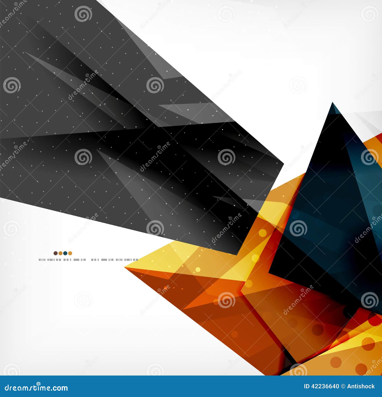 Abstract Colorful Overlapping Composition Stock Vector - Illustration ...