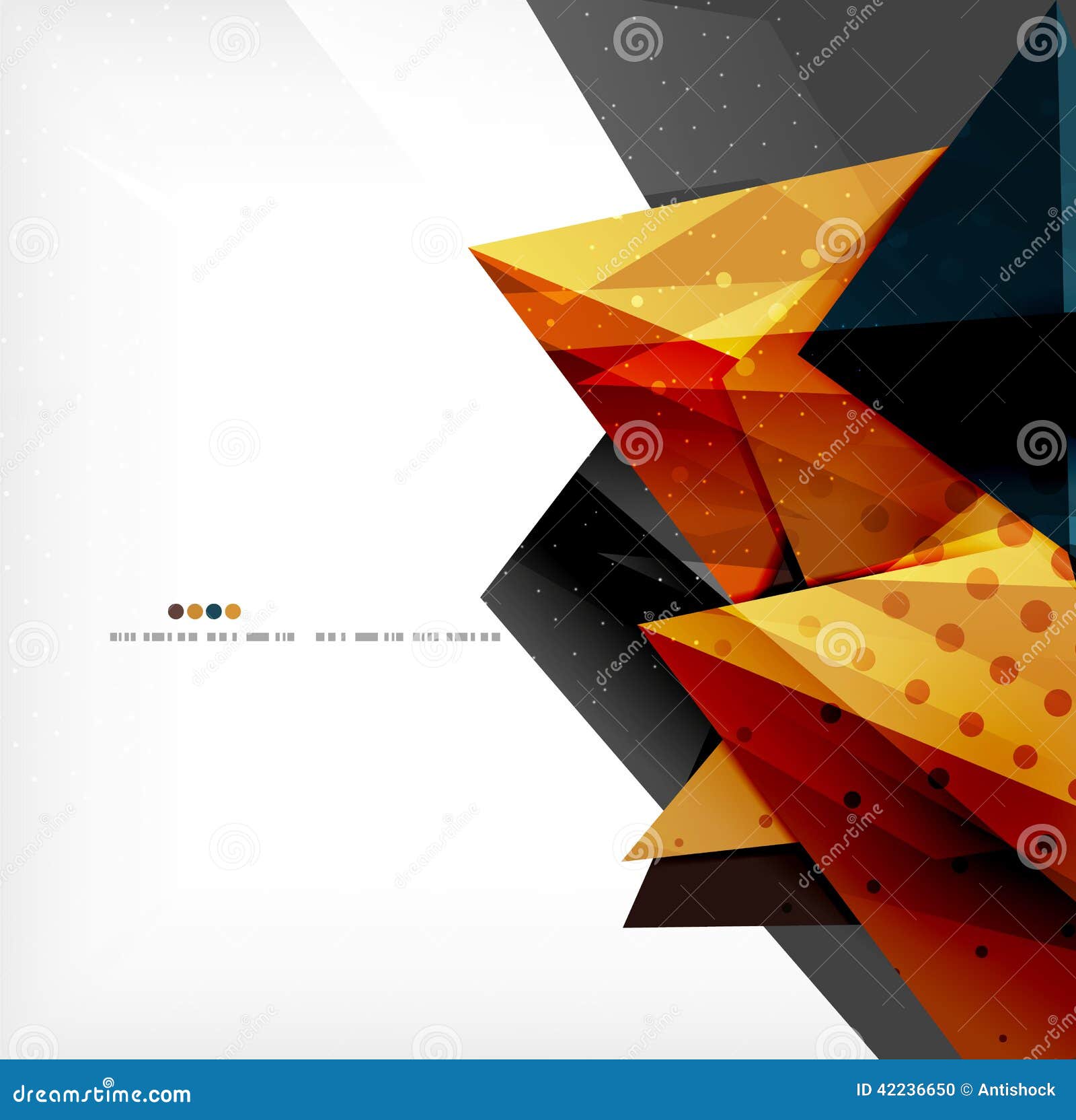 Abstract Colorful Overlapping Composition Stock Vector - Illustration ...