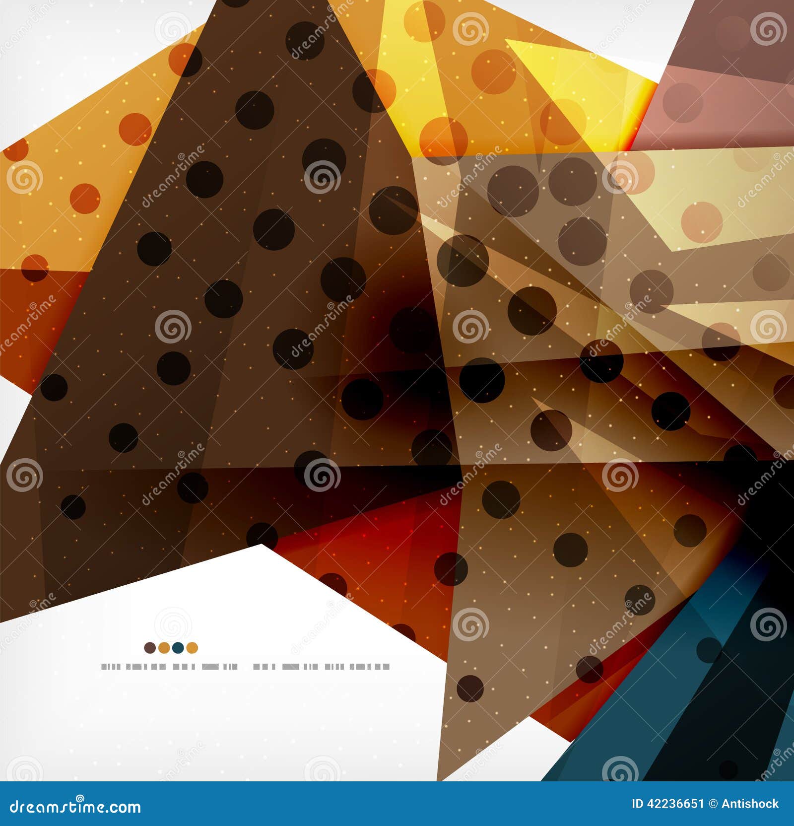 Abstract Colorful Overlapping Composition Stock Vector - Illustration ...