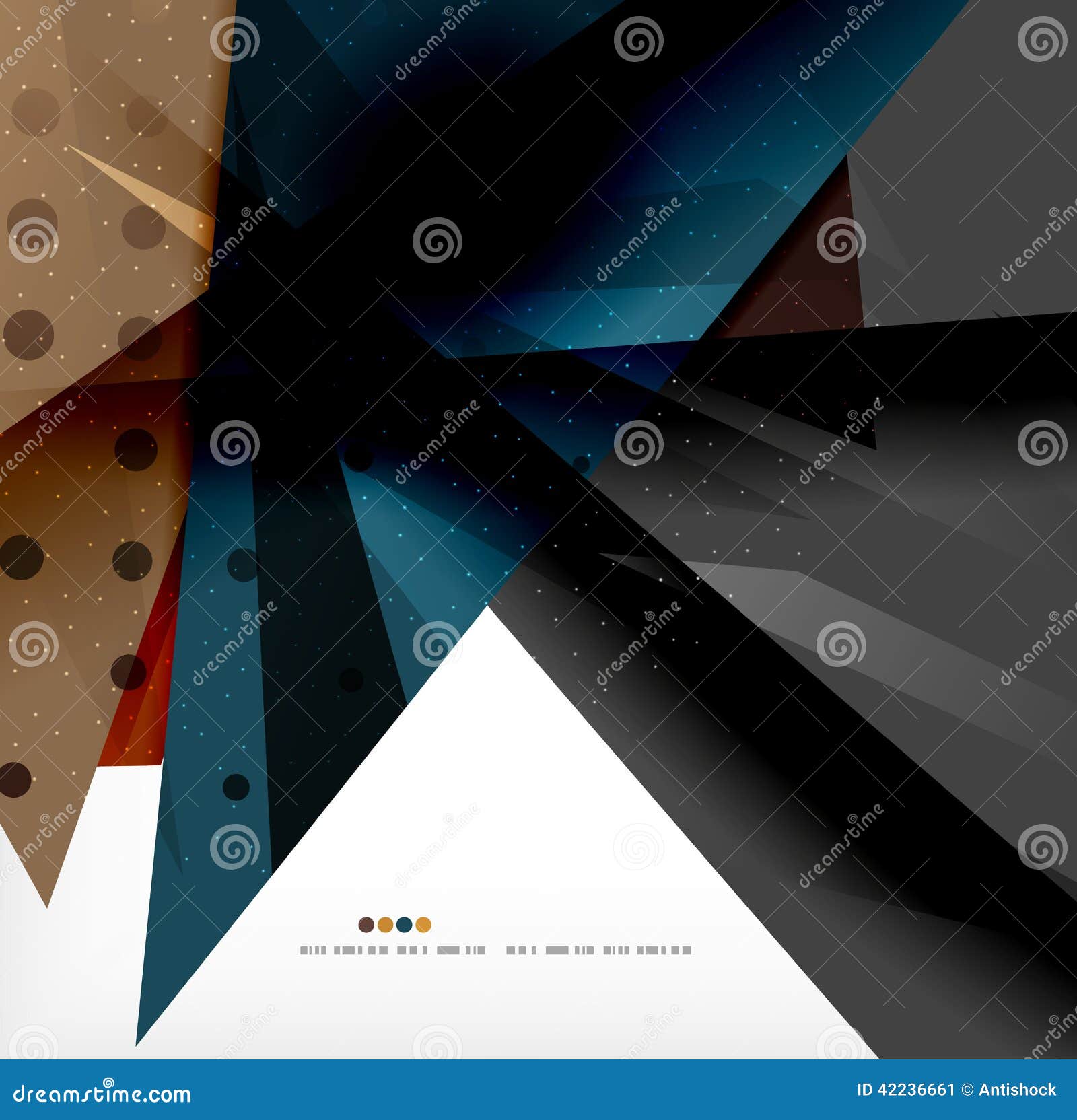 Abstract Colorful Overlapping Composition Stock Vector - Illustration ...