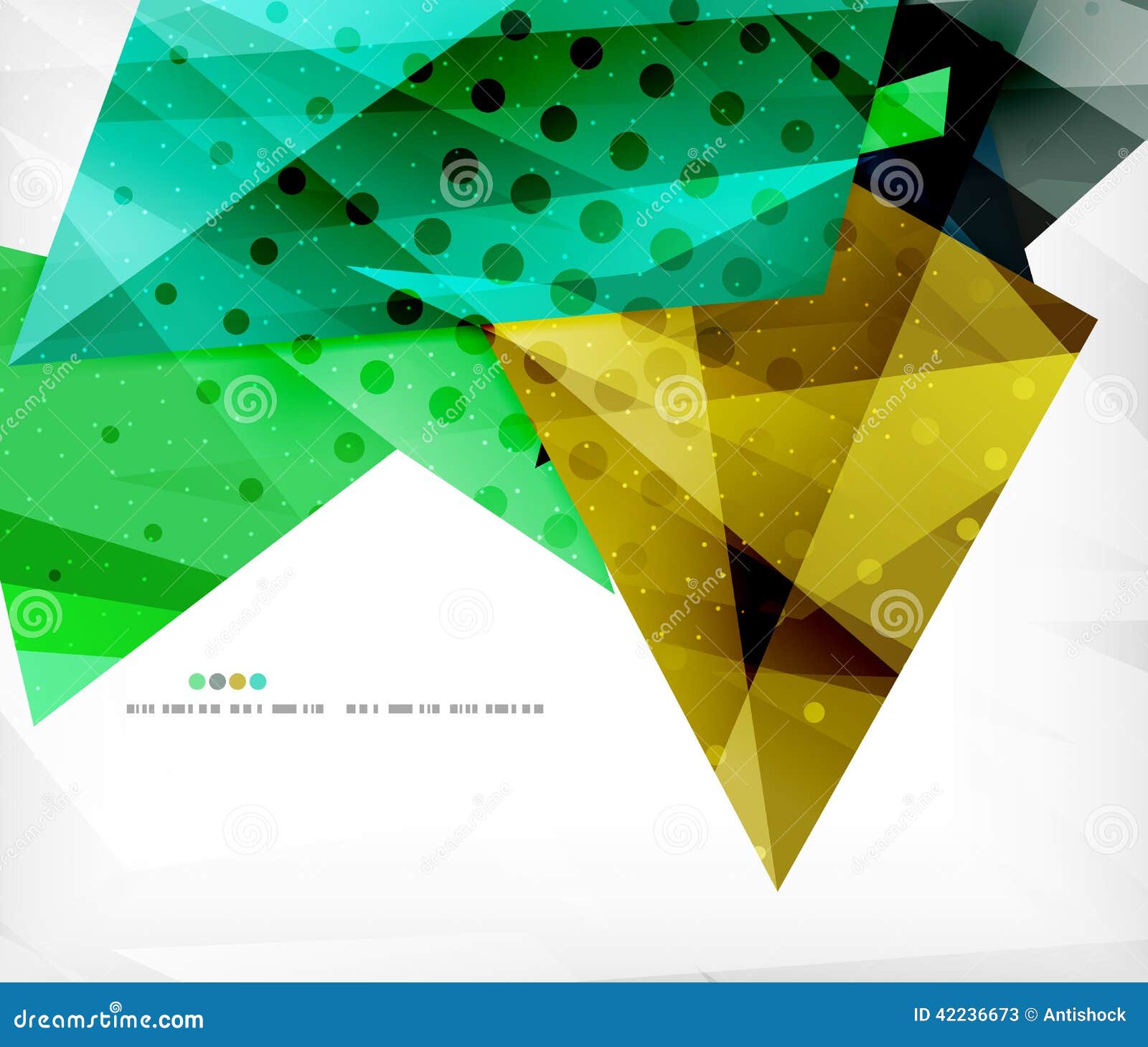 Abstract Colorful Overlapping Composition Stock Vector - Illustration ...