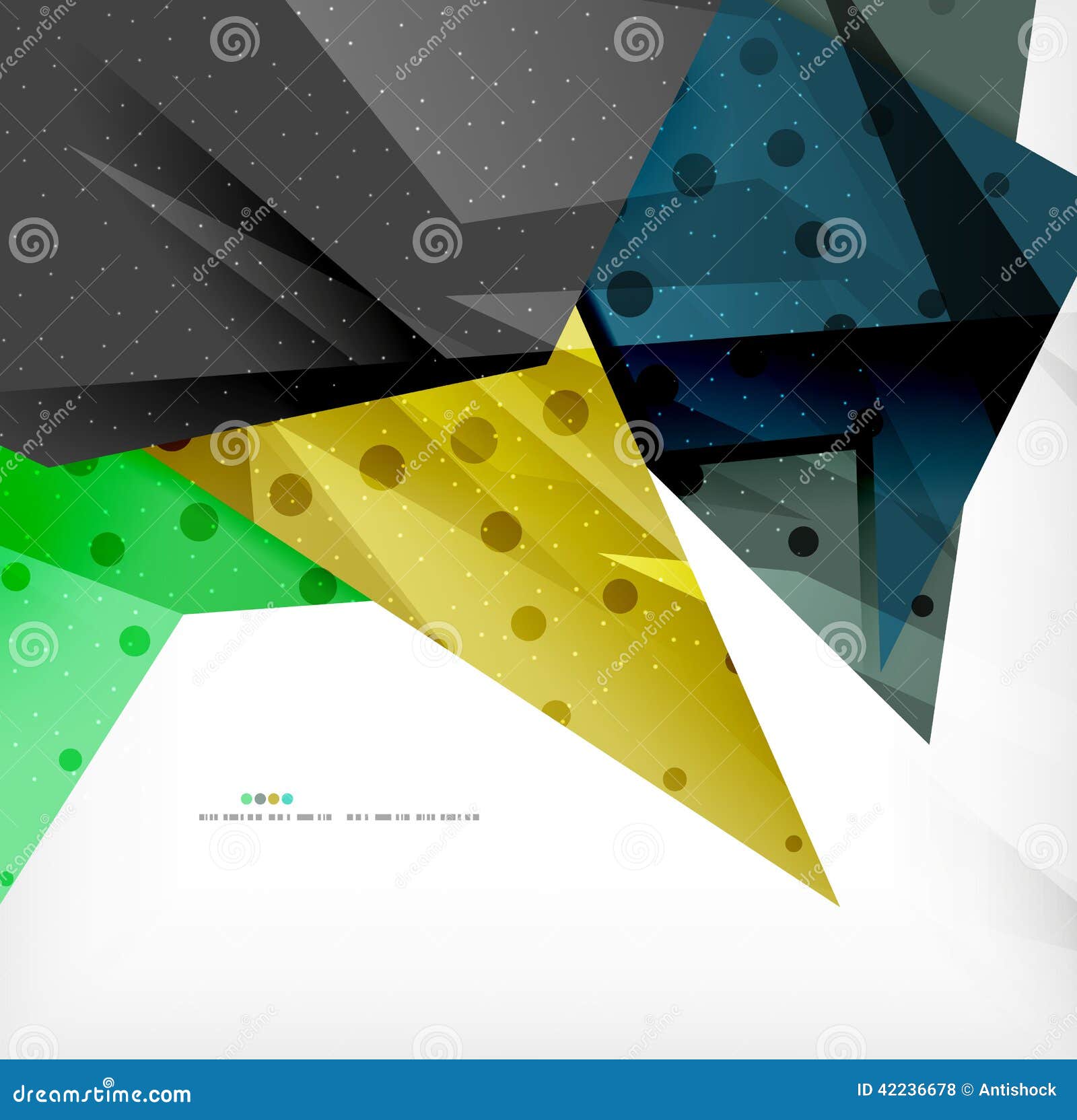 Abstract Colorful Overlapping Composition Stock Vector - Illustration ...
