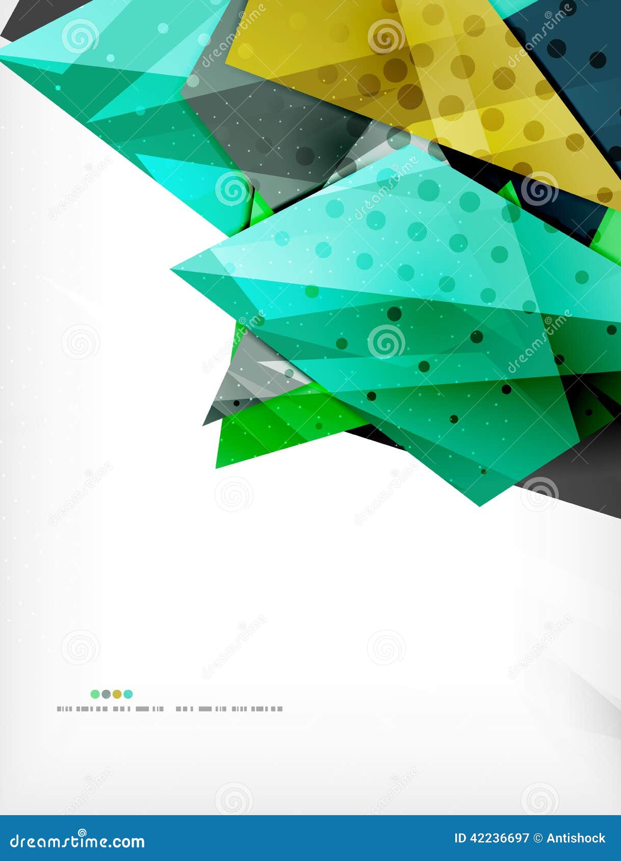 Abstract Colorful Overlapping Composition Stock Vector - Illustration ...