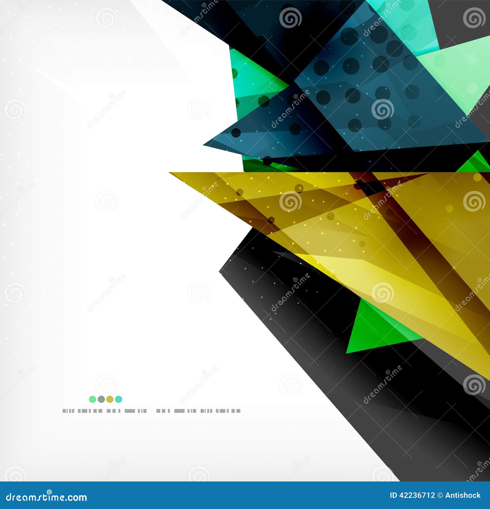Abstract Colorful Overlapping Composition Stock Vector - Illustration ...