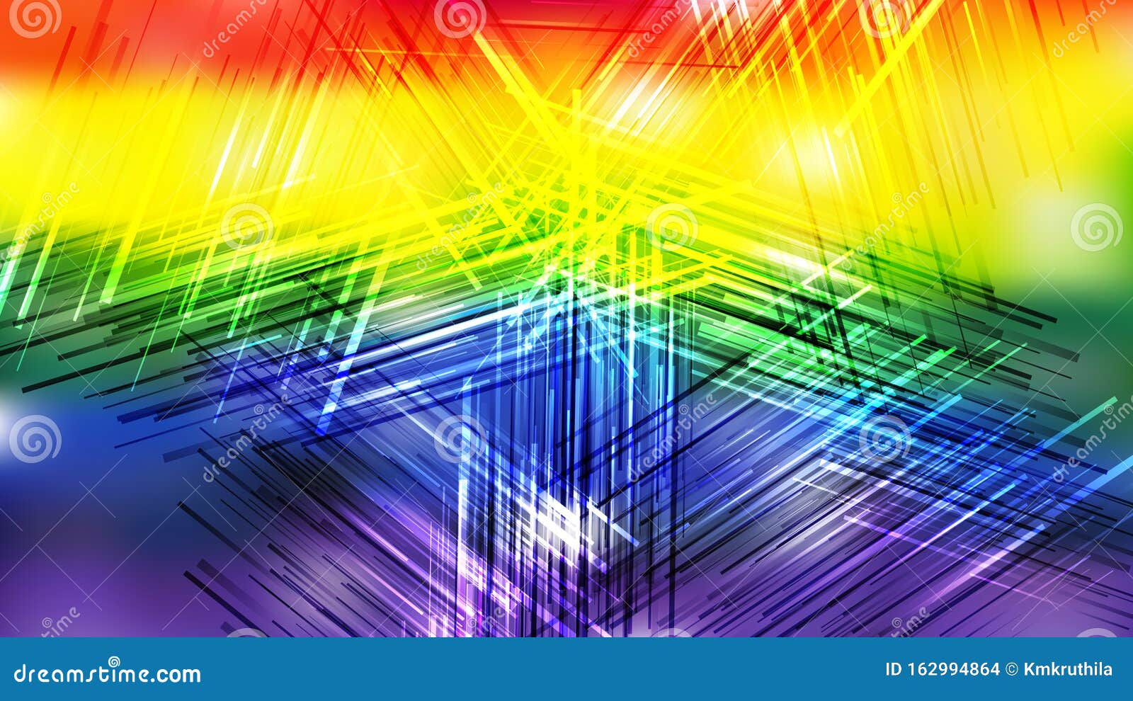 Abstract Colorful Overlapping Intersecting Lines Background Stock ...
