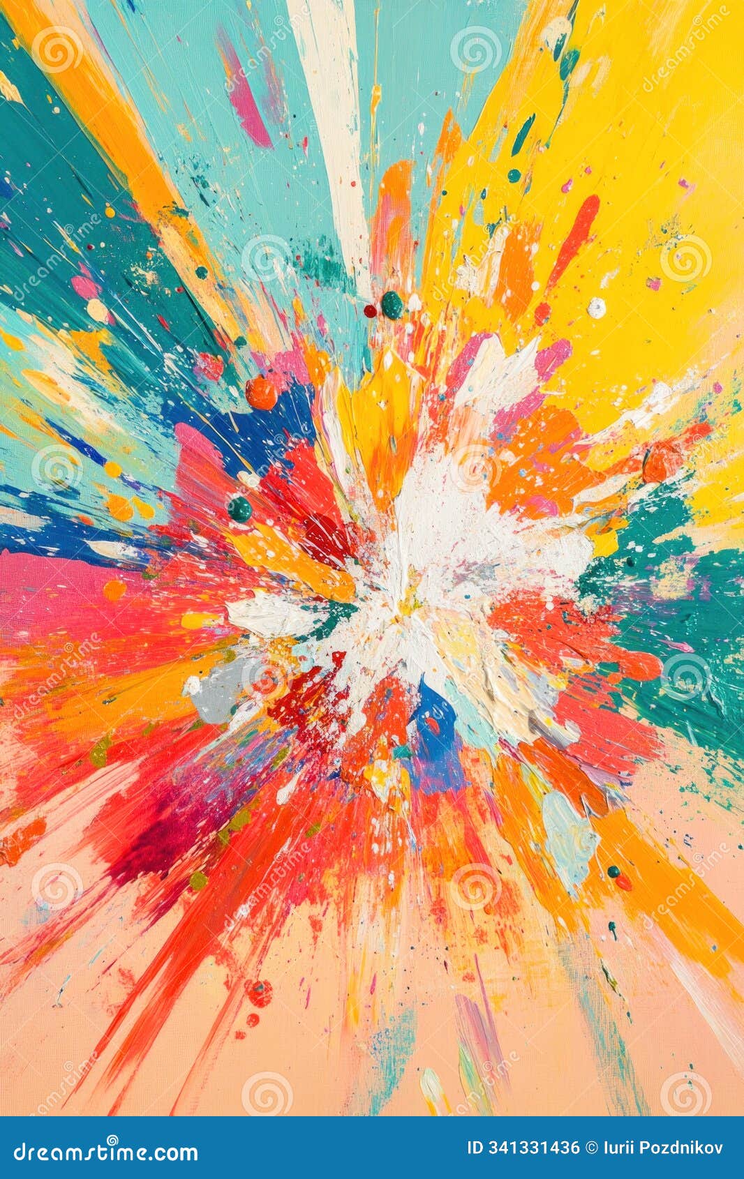 Abstract Colorful Paint Explosion Background Texture Showing Creativity ...