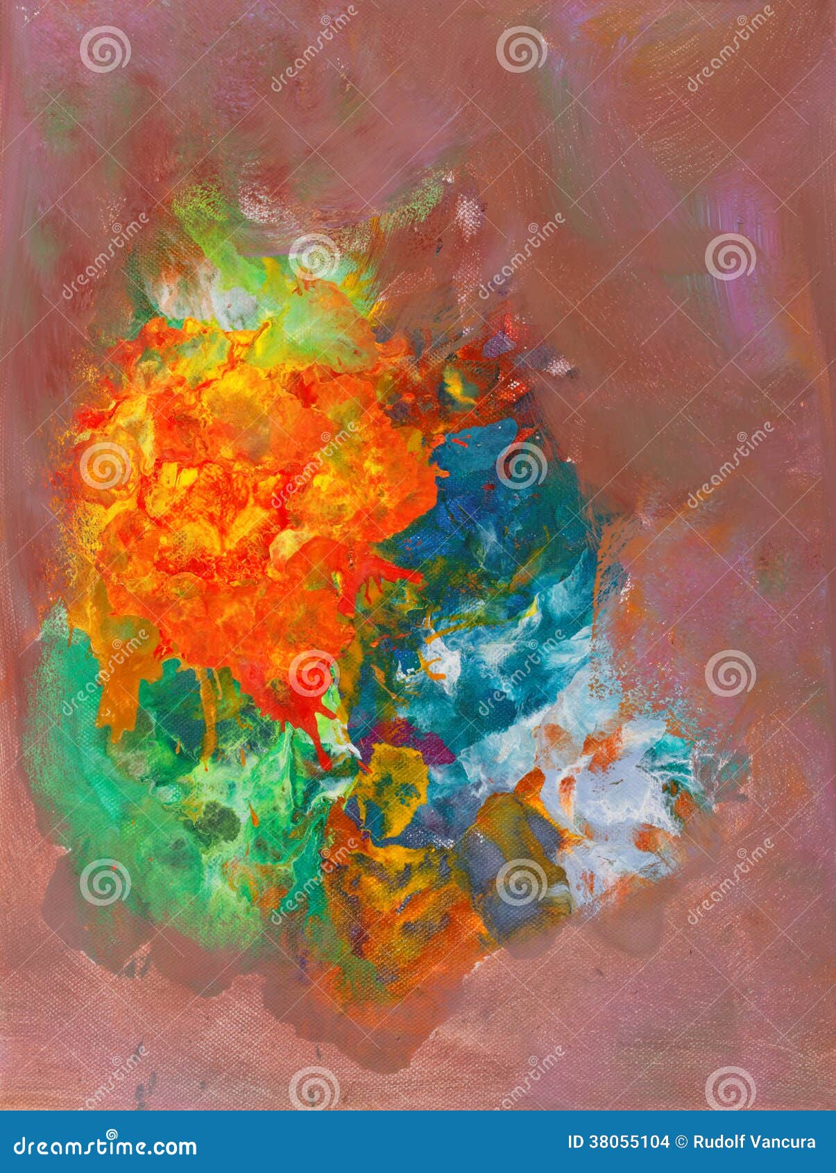 Abstract colorful painting stock photo. Image of artistic - 38055104