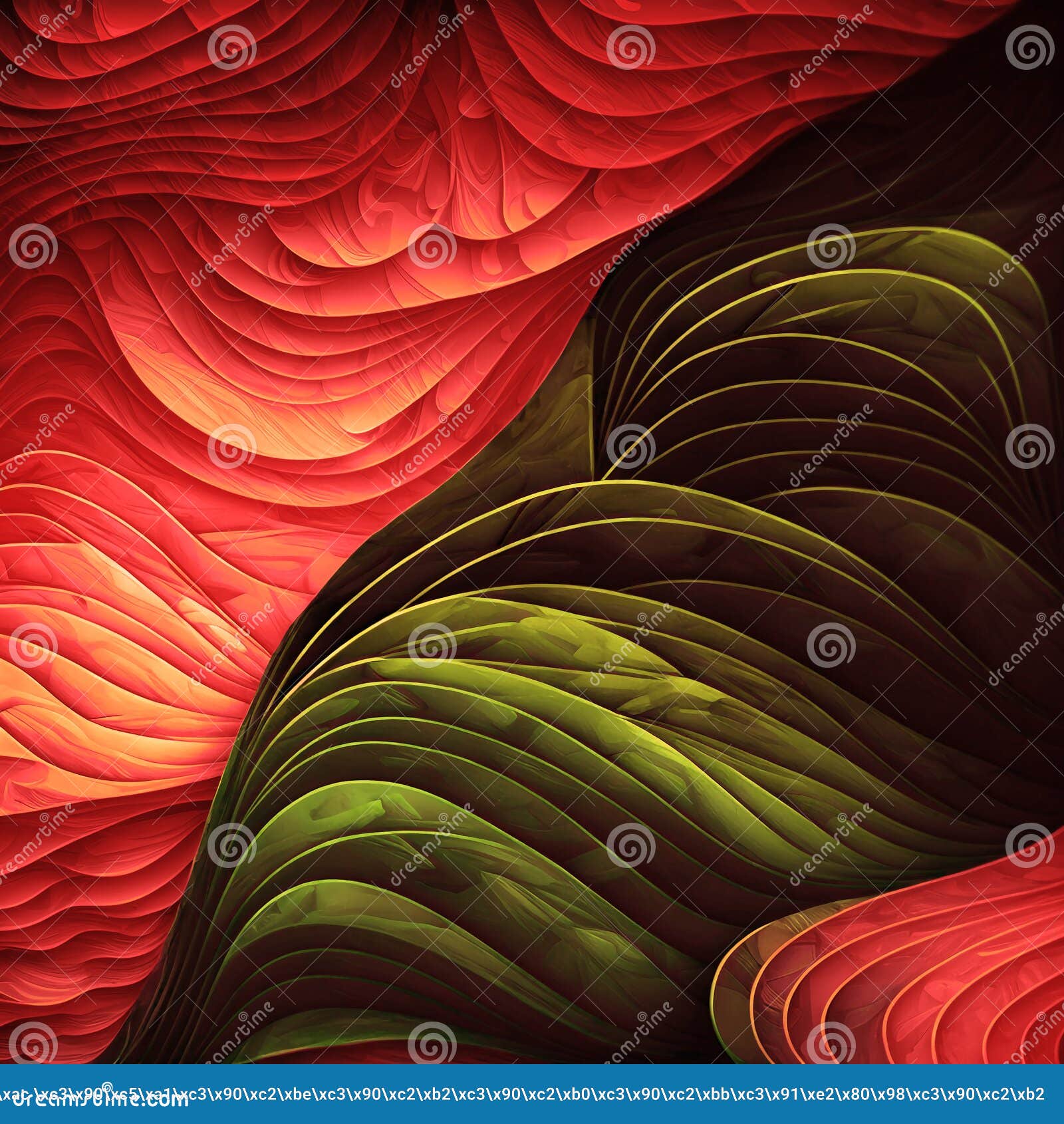 Abstract Colorful Panorama Layers Backdrop Stock Illustration ...