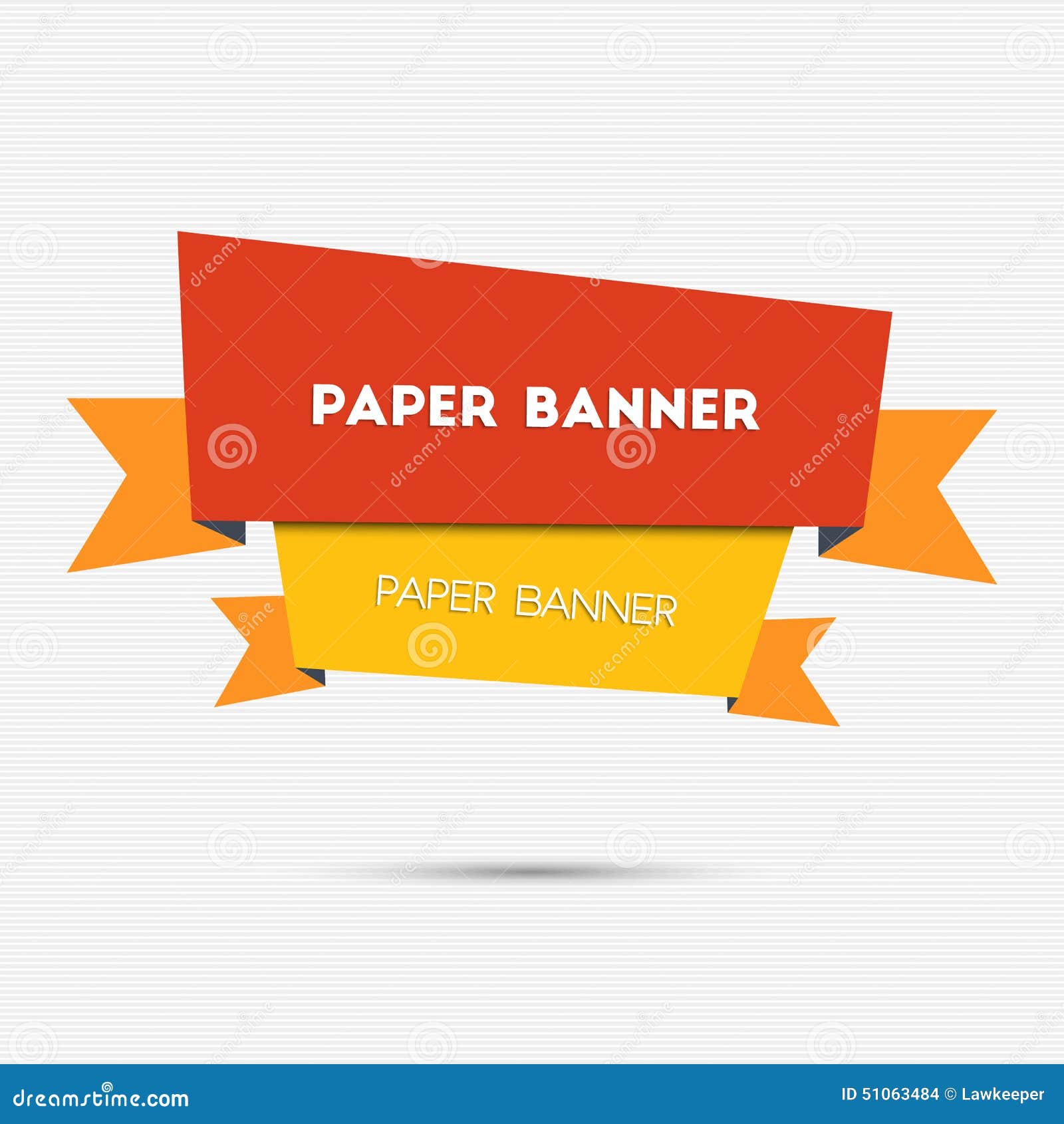 Abstract Colorful Paper Banner Stock Vector - Illustration of card ...