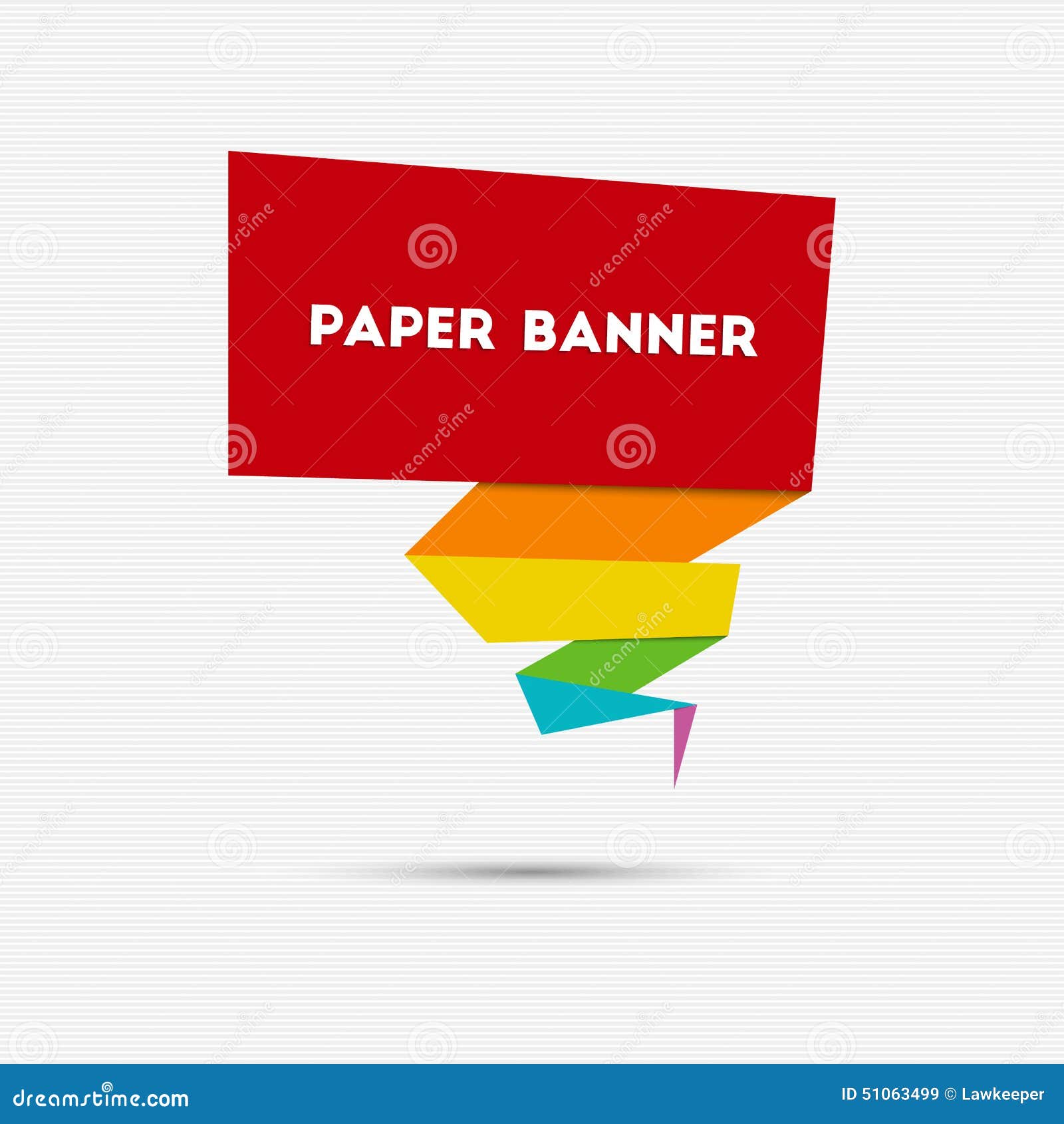 Abstract Colorful Paper Banner Stock Vector - Illustration of page ...