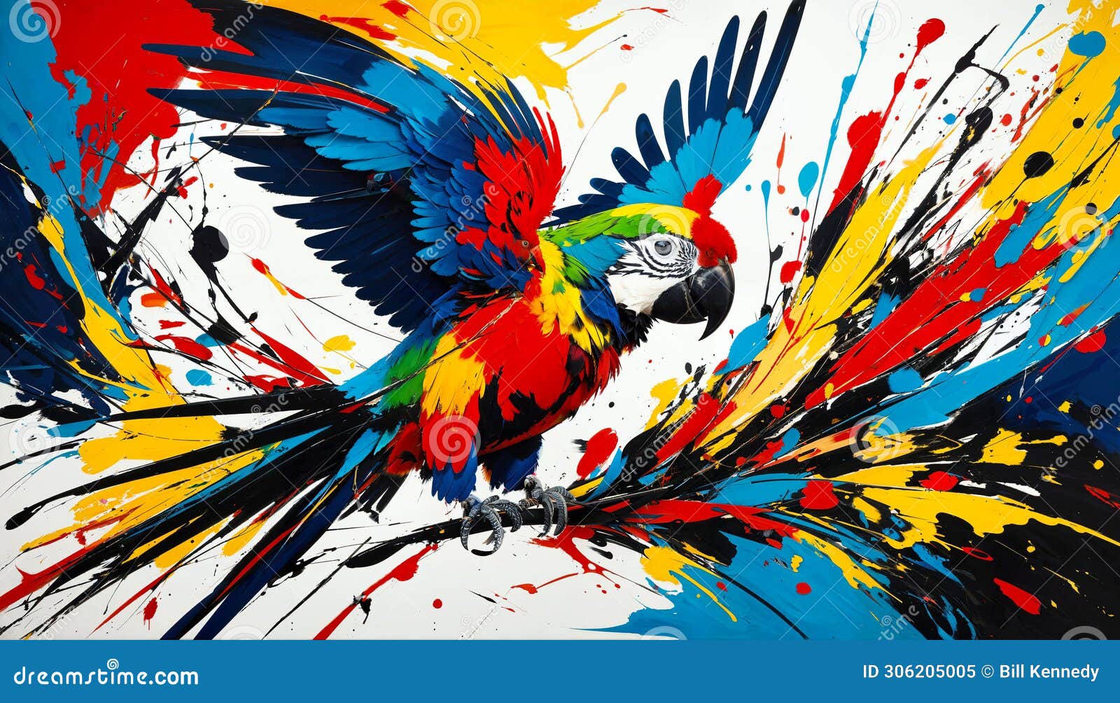 Abstract Colorful Parrot stock illustration. Illustration of abstract ...