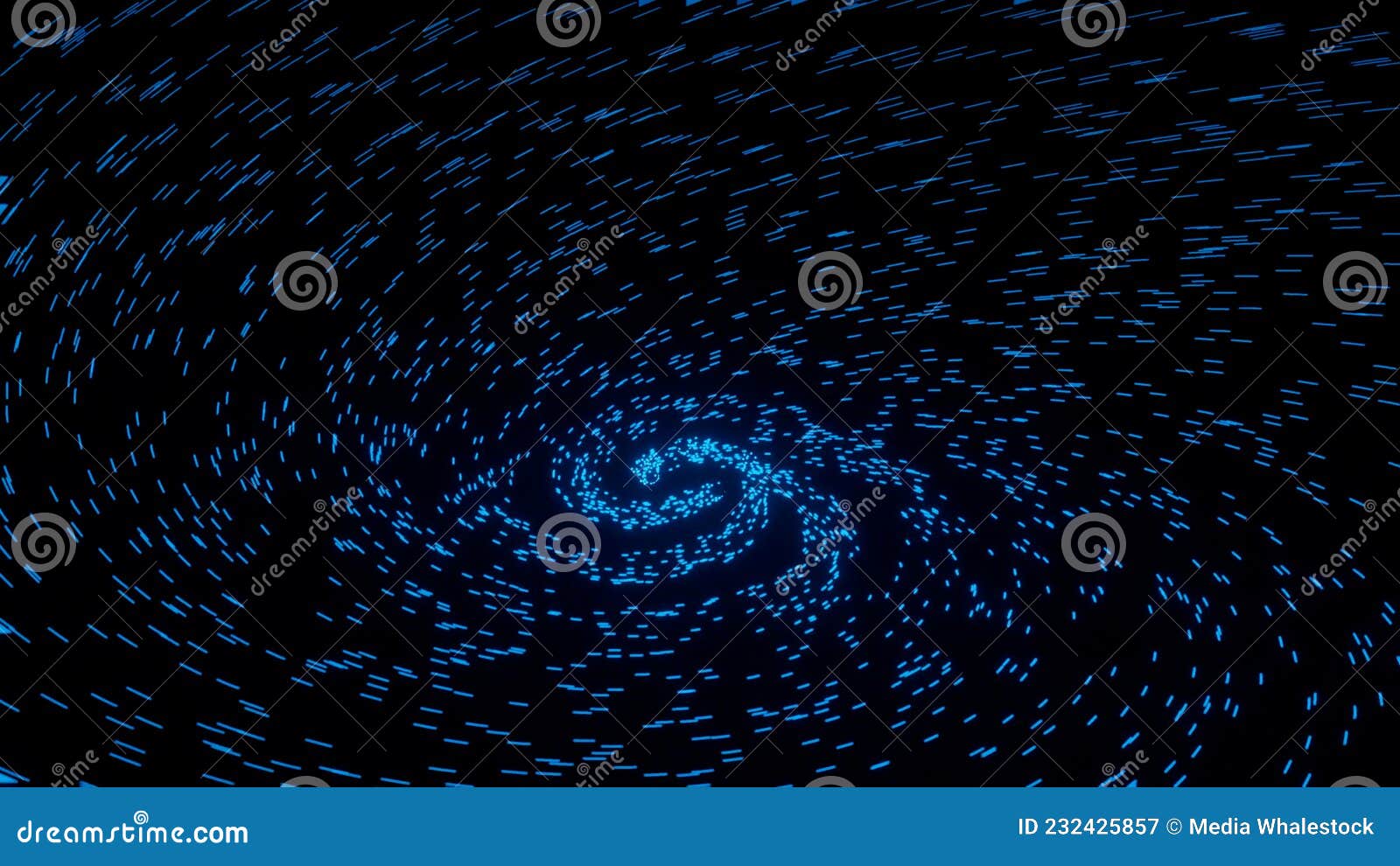 Abstract Colorful Particles Creating Transforming Galaxy in Outer Space ...